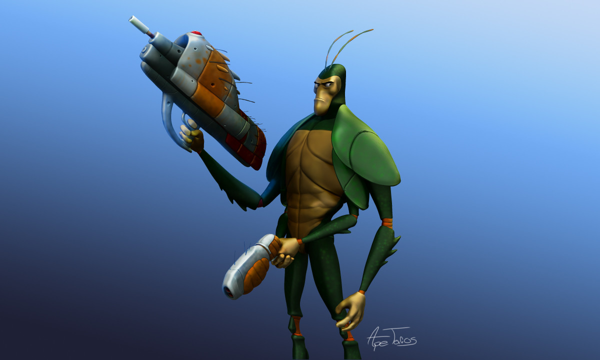 ArtStation - Bug Soldier 3D Model