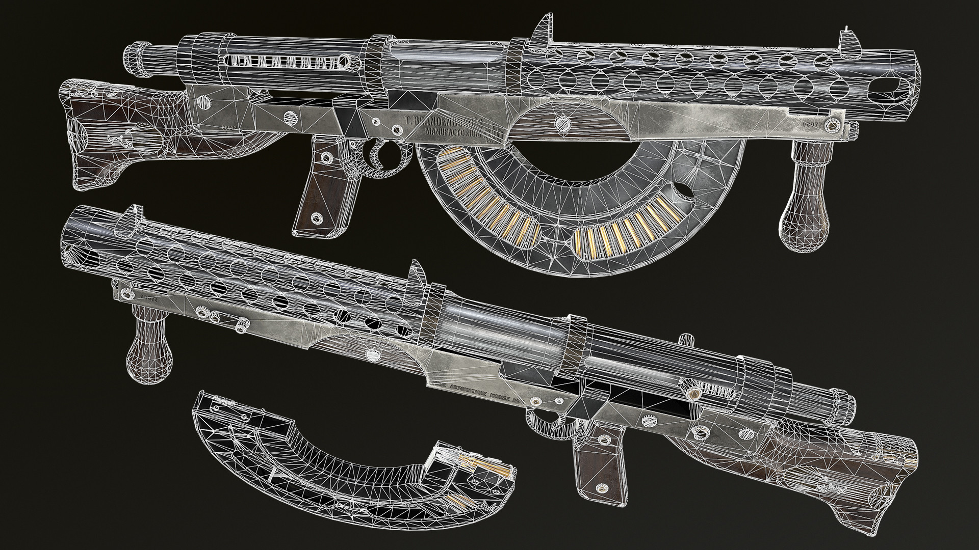 Gregory Trusov - Steampunk assault rifle