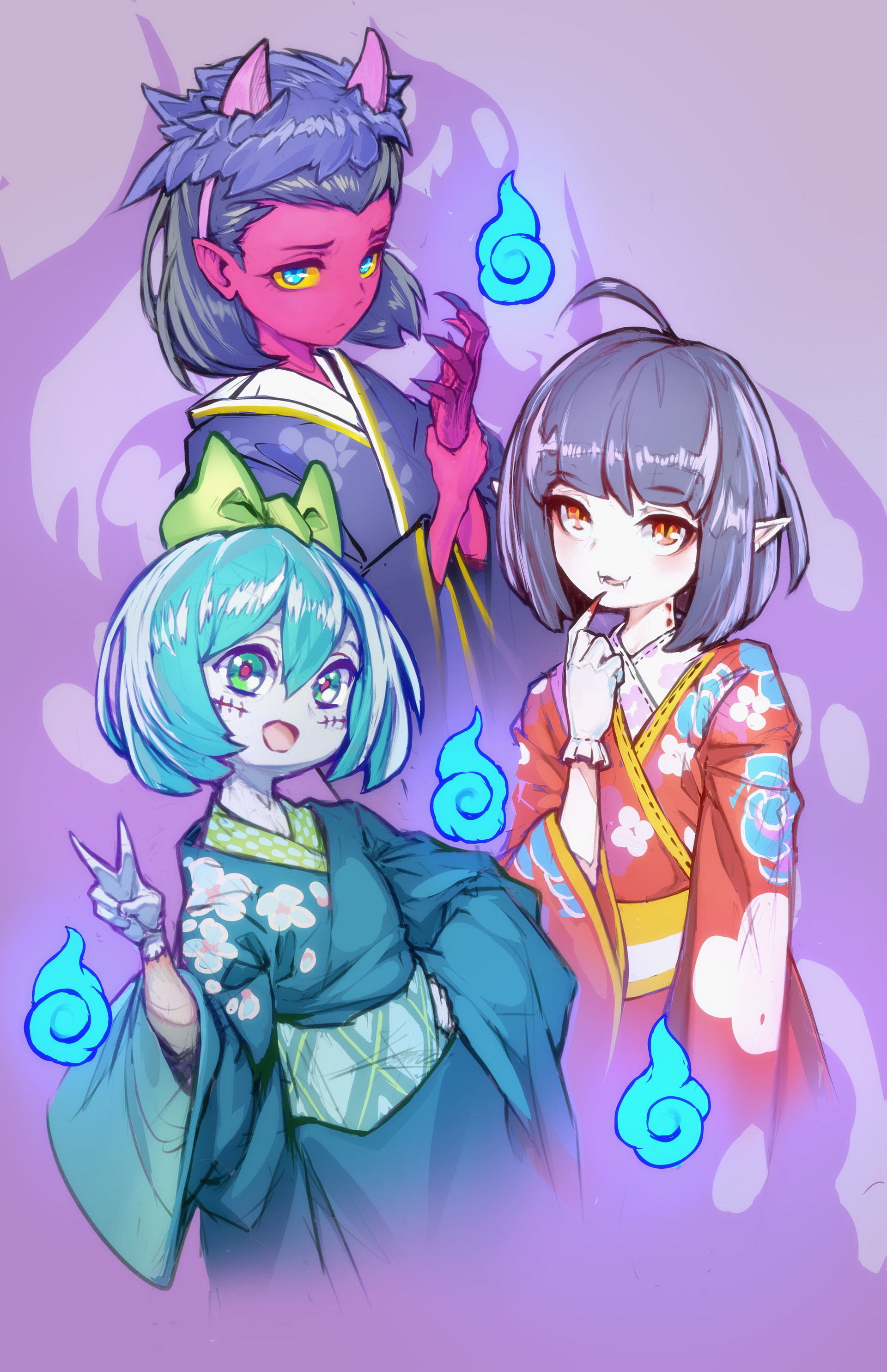 ArtStation - Kawaii Yokai!