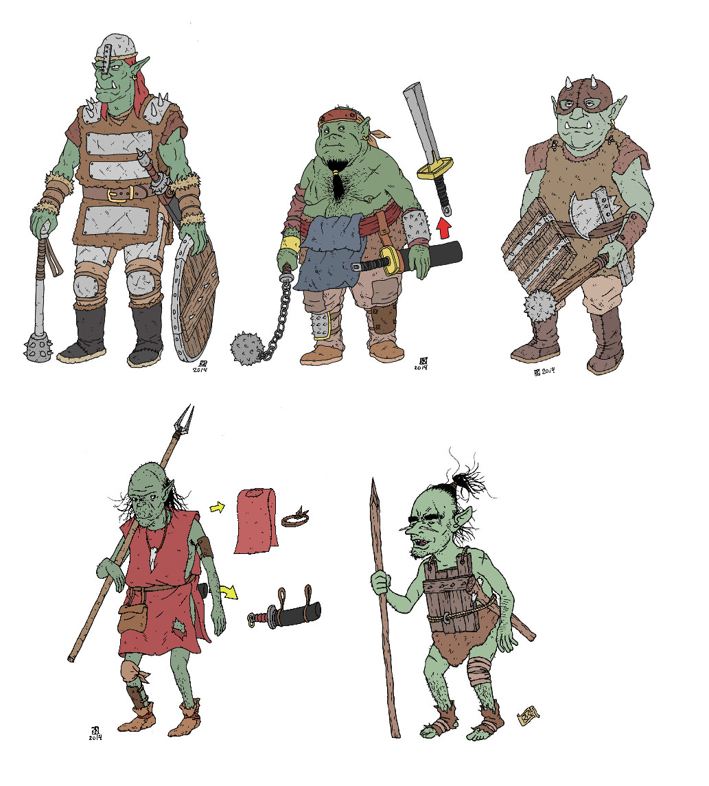 ArtStation - Orc crew Character Design