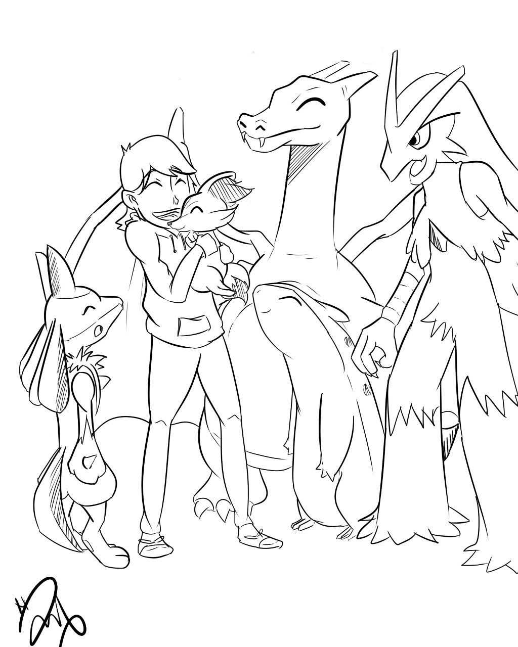pokemon coloring pages megas oras
