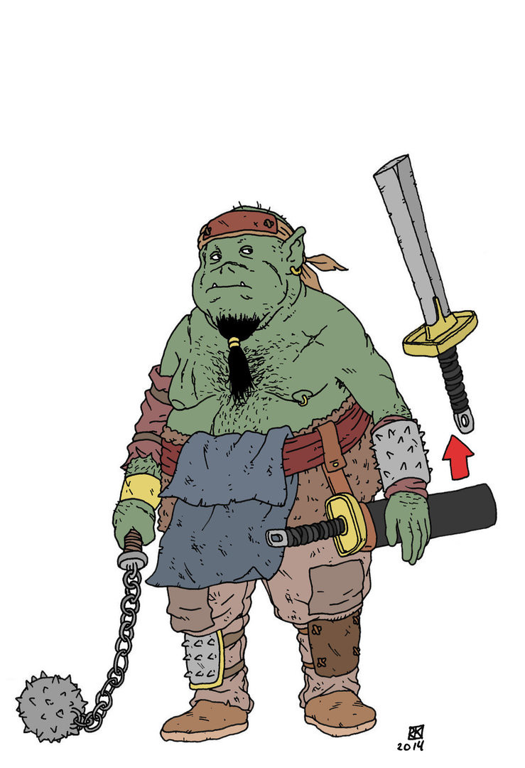ArtStation - Orc with a mace