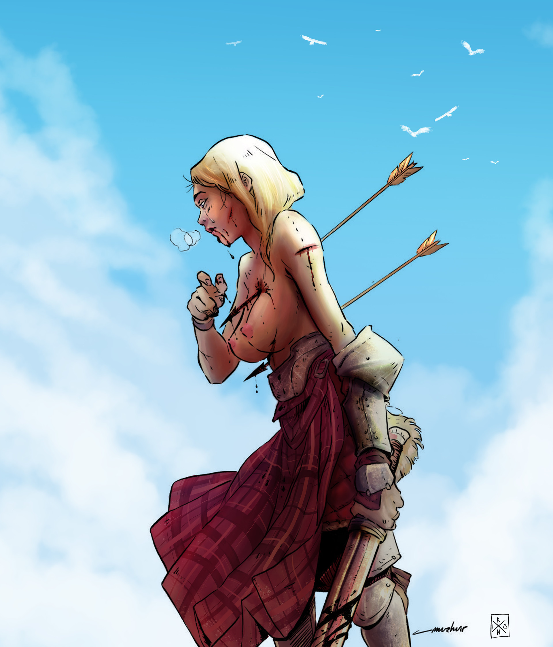 ArtStation - Relentless warrior