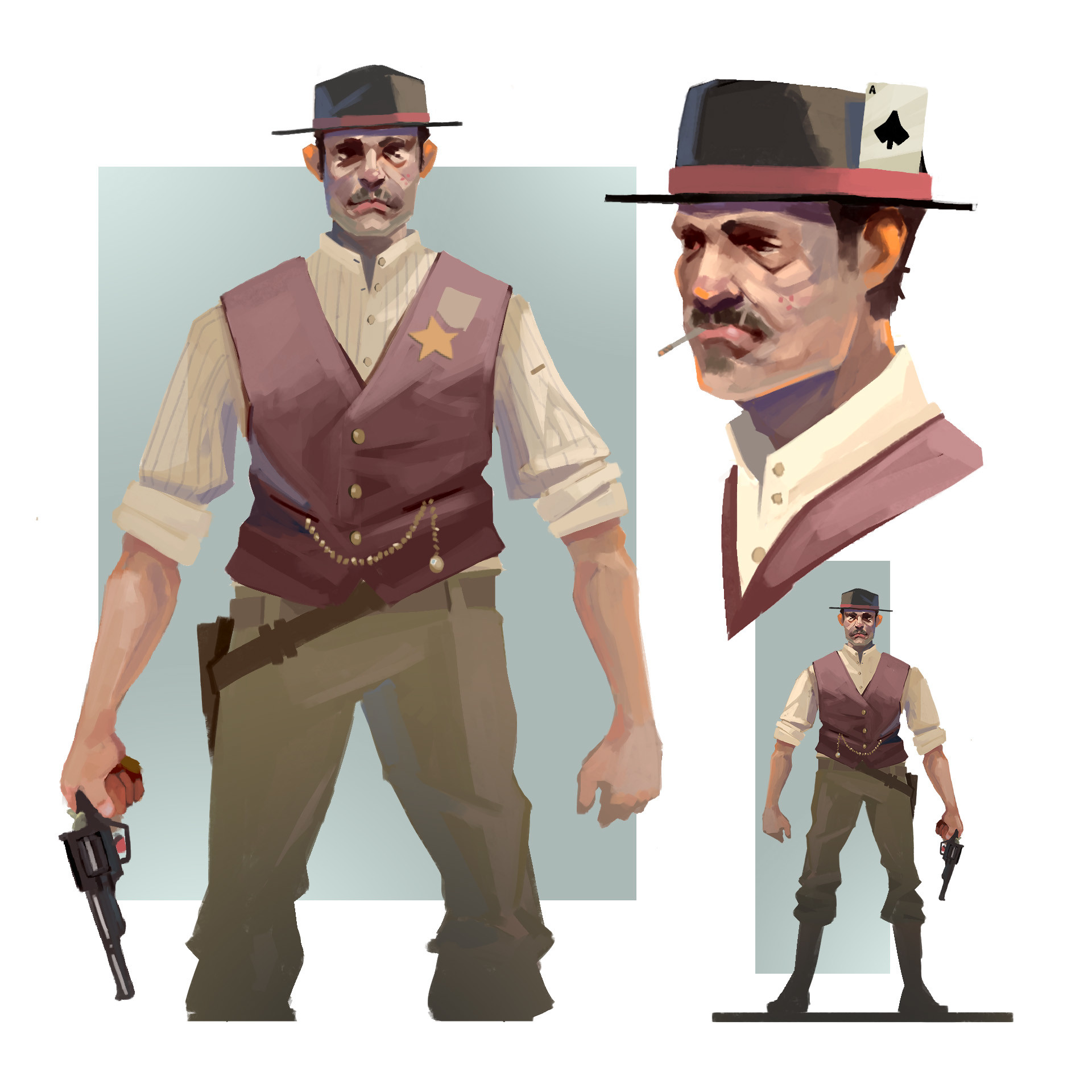 ArtStation - Cowboy concept