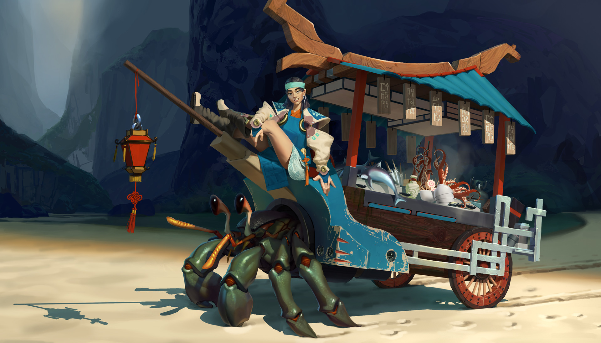 ArtStation - Mobile Crab Food Cart