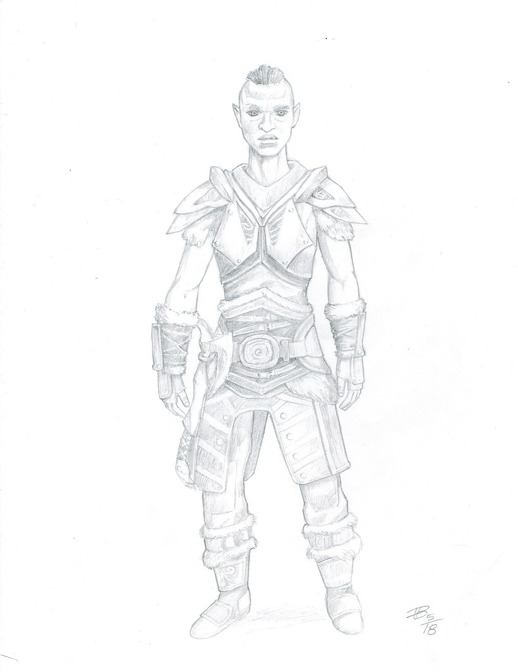 how to draw skyrim characters