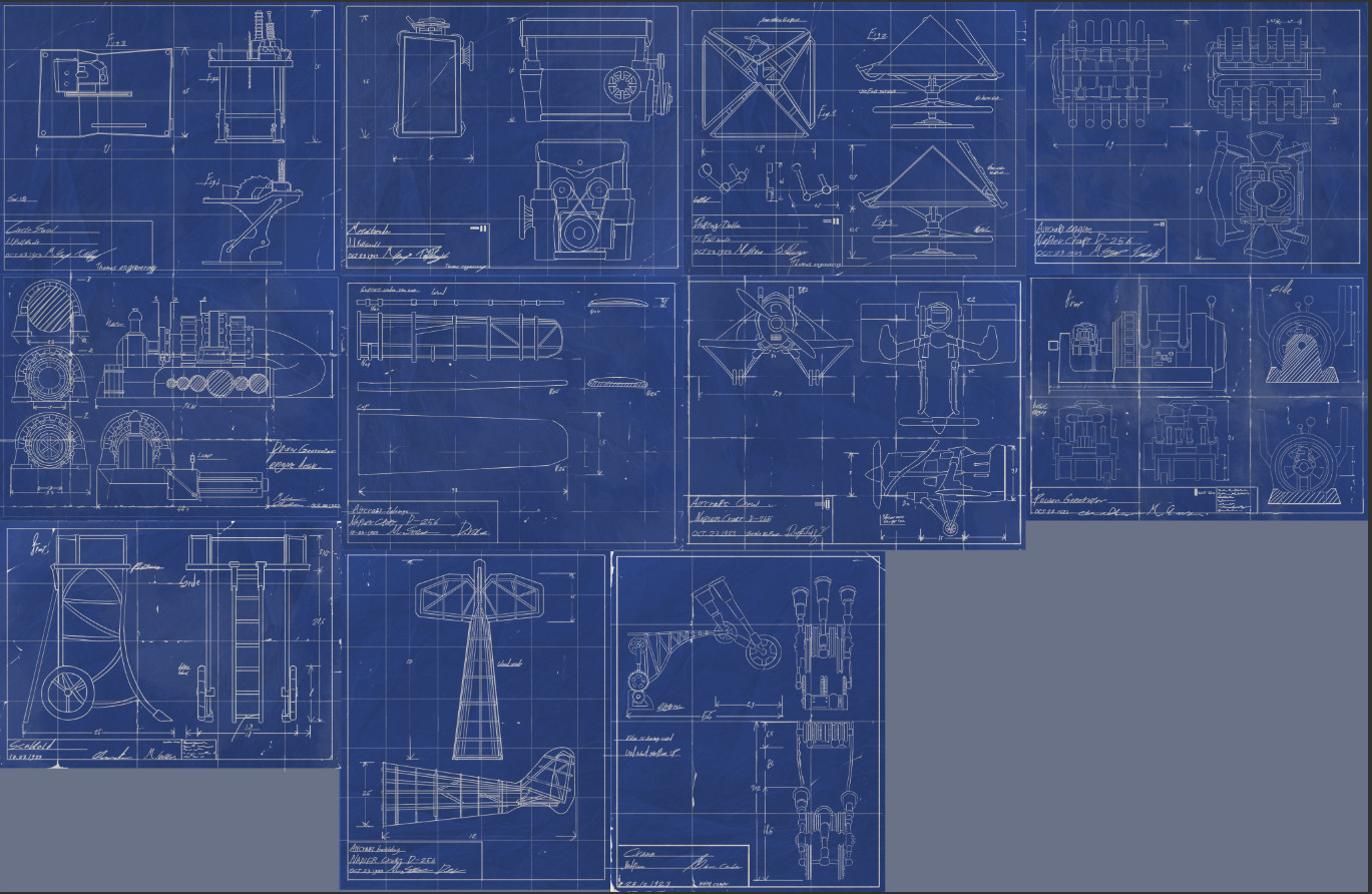 Chris van Dalfsen - 1920s Engineer workshop Concept Art