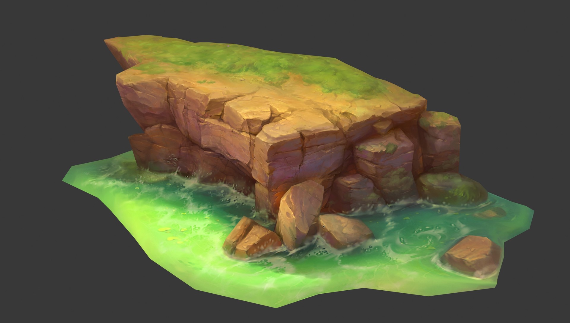 ArtStation - Rock&Water Study - Personal Project