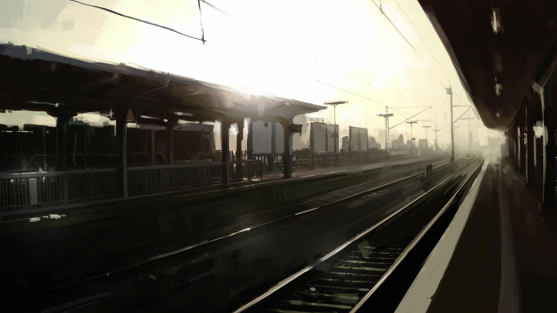 ArtStation - Train Stration early morning