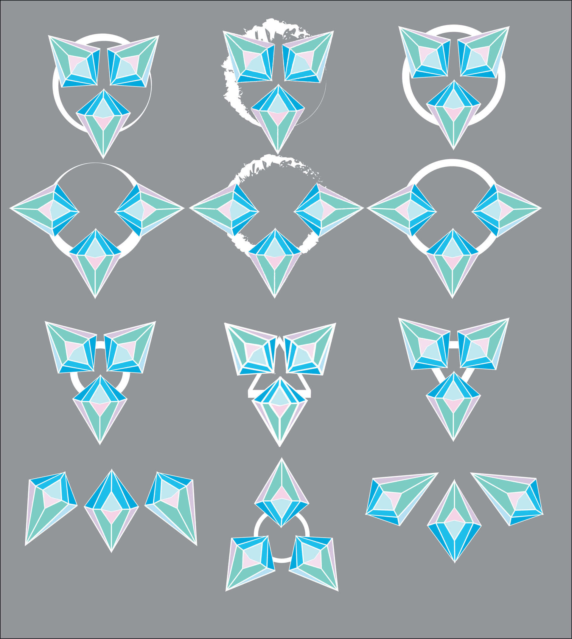 Jasmina Softic - Diamond Shard Vectors