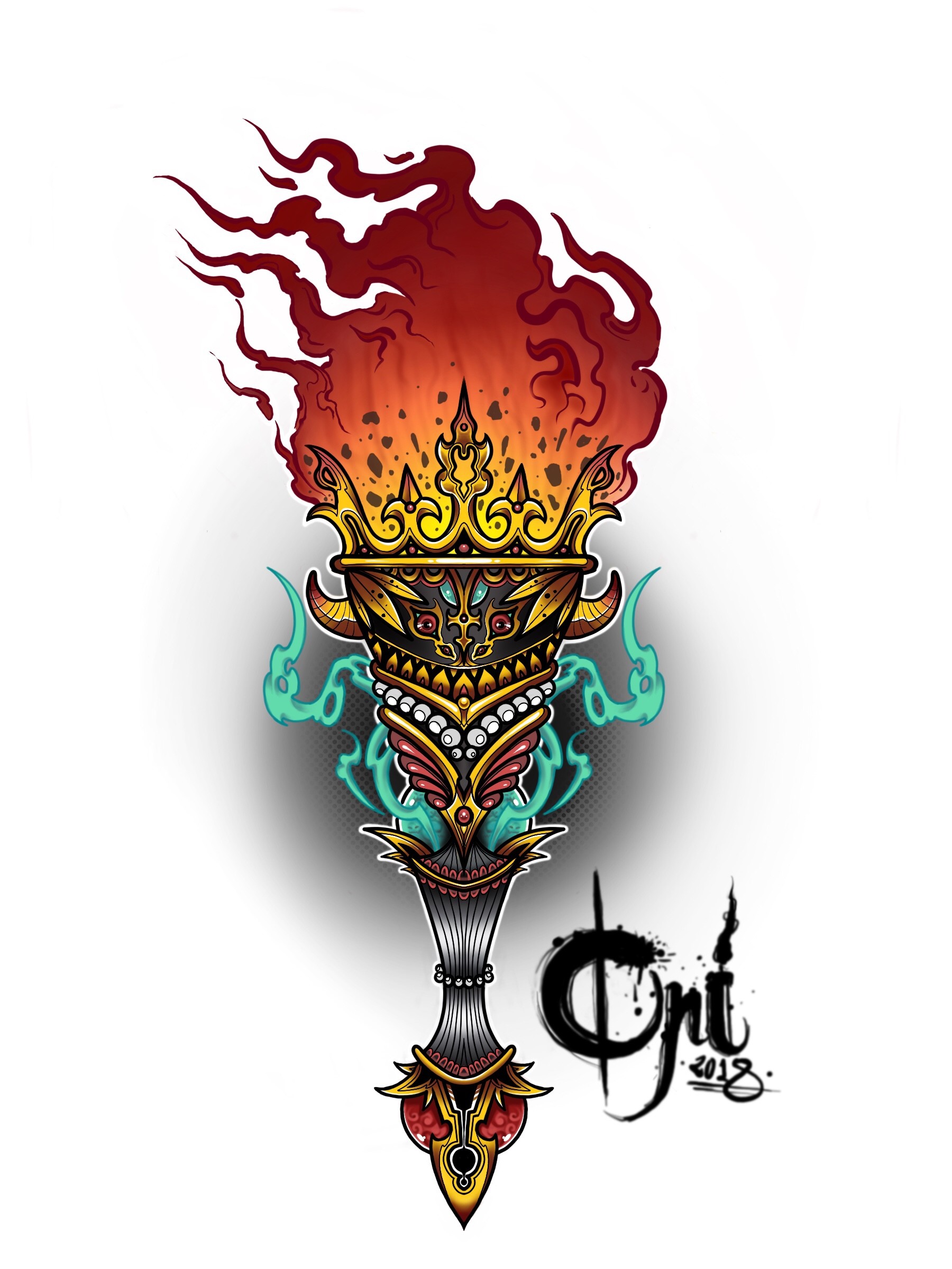 ArtStation - Demonic Torch