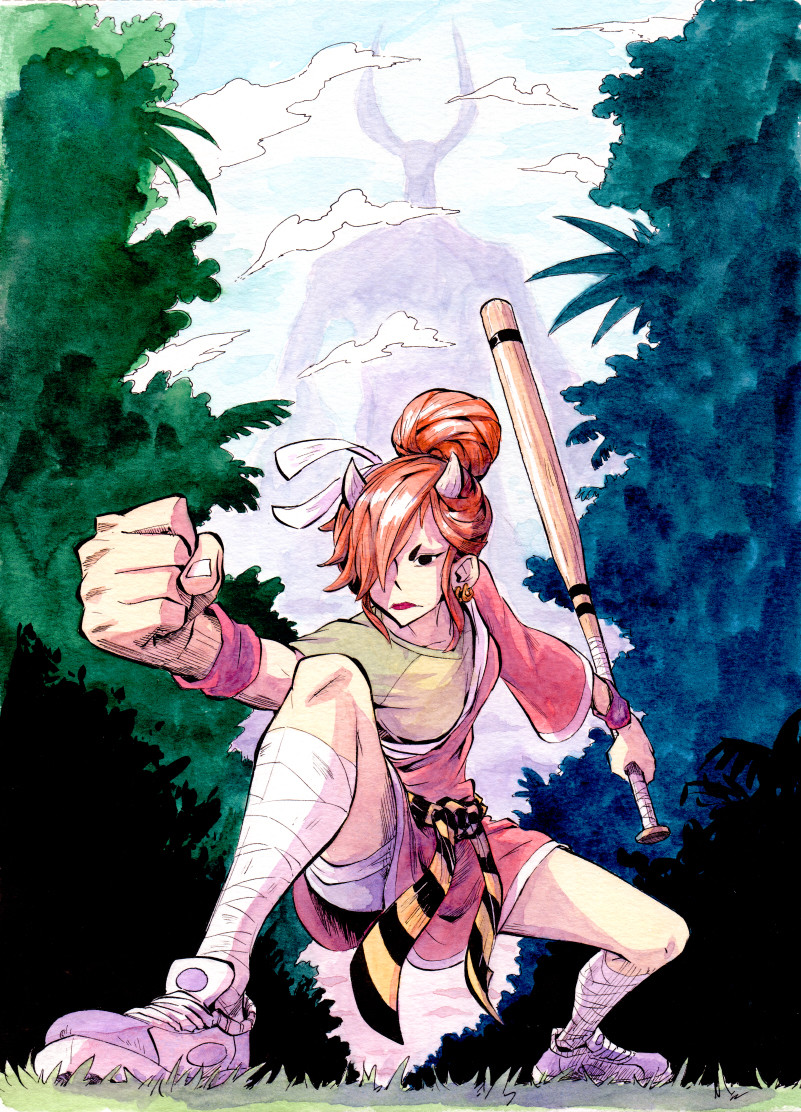 ArtStation - Baseball girls illustrations