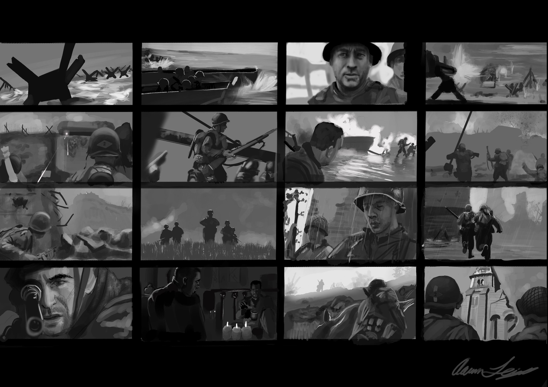 ArtStation - Saving private Ryan film study