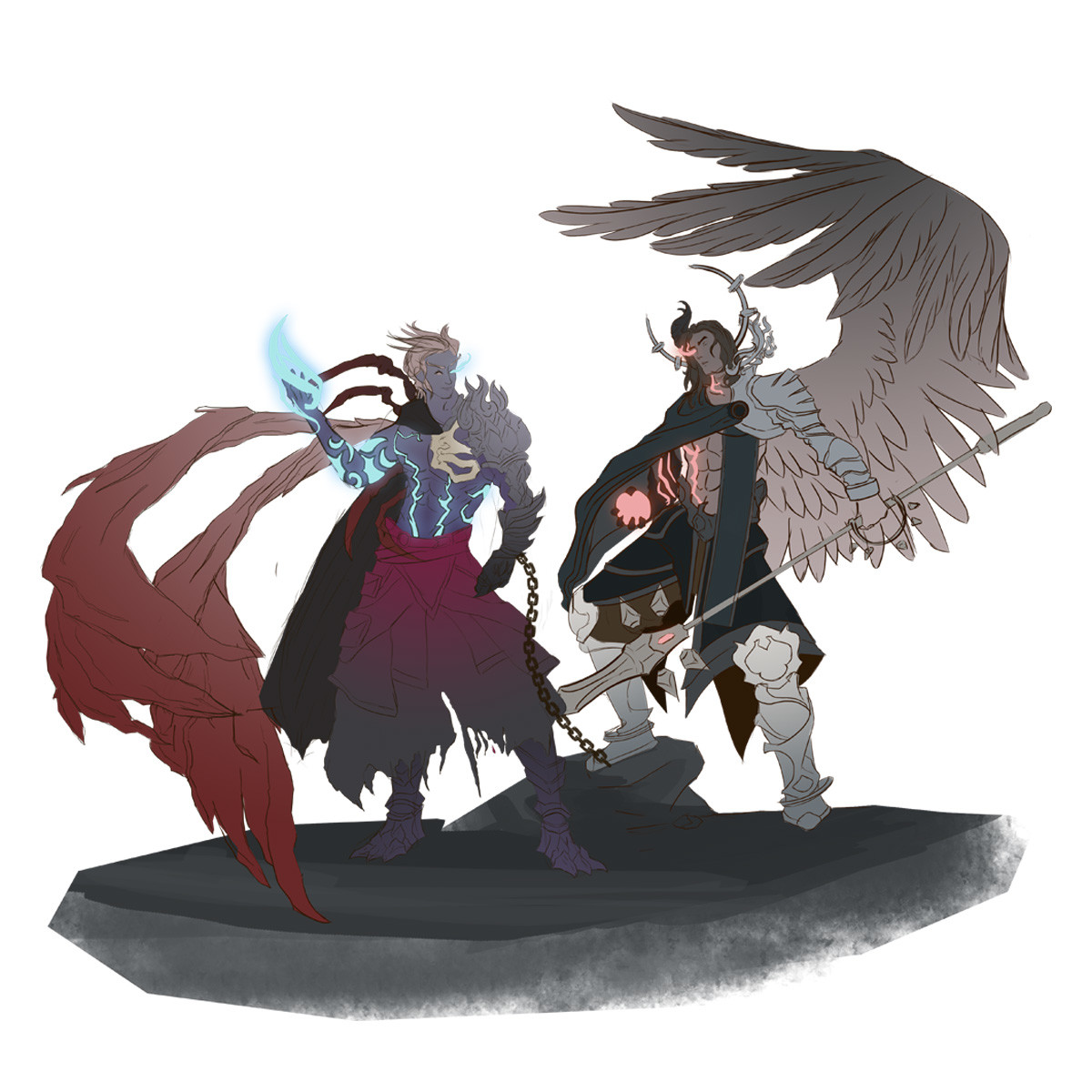 ArtStation - Angel and Demon