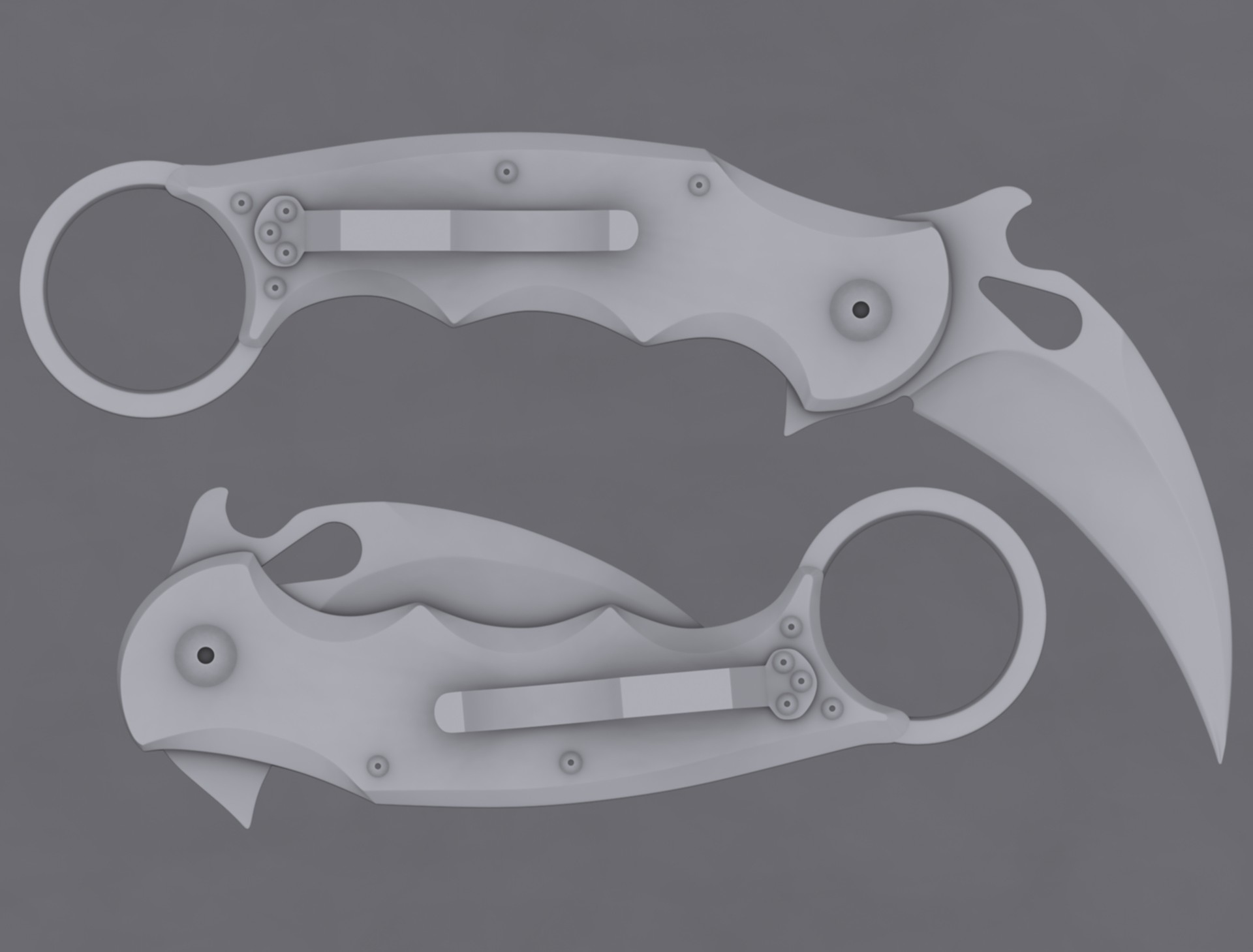 ArtStation - Modern Karambit - Foldable