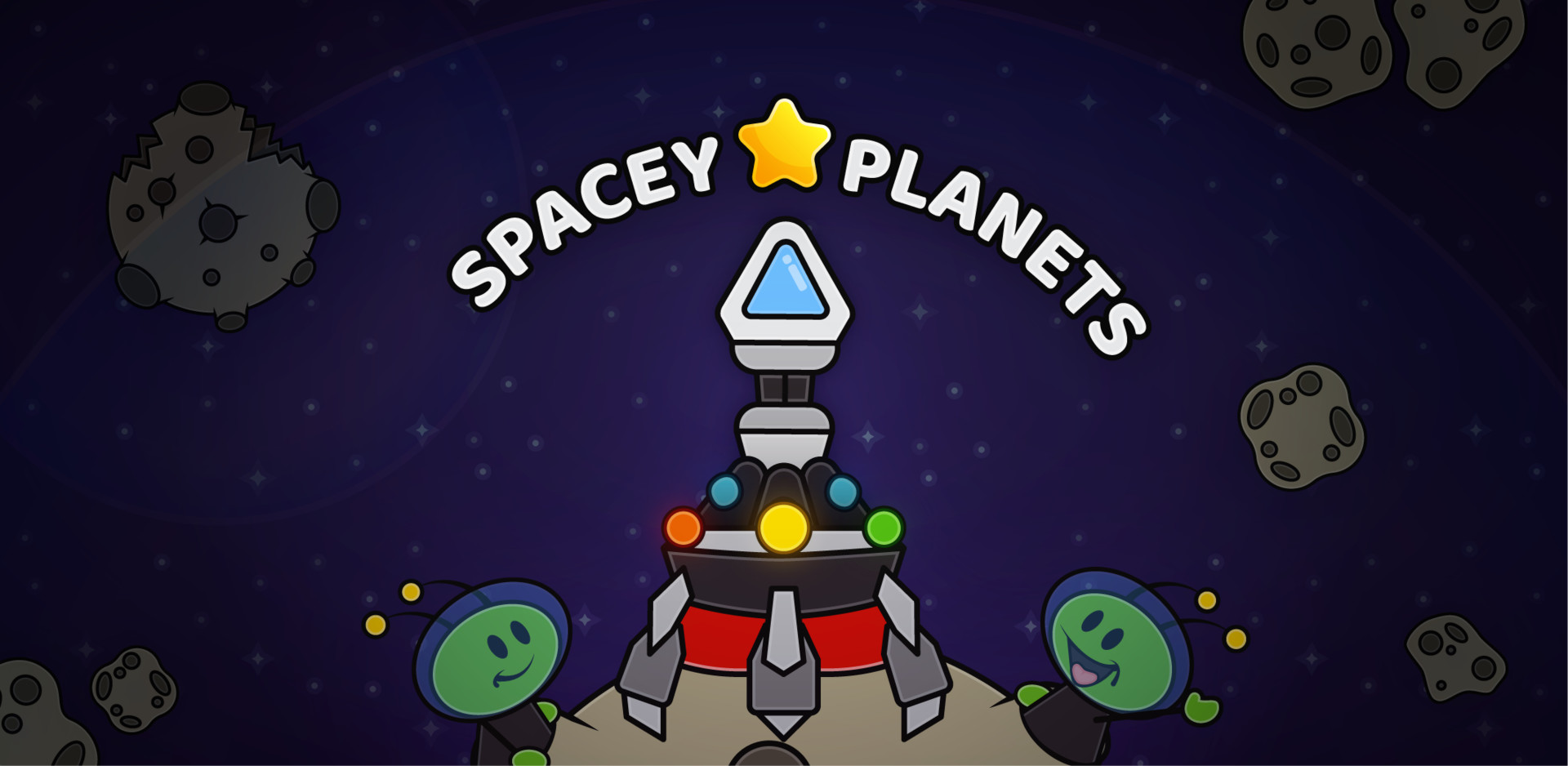 ArtStation - Spacey Planets: Playstore Banner