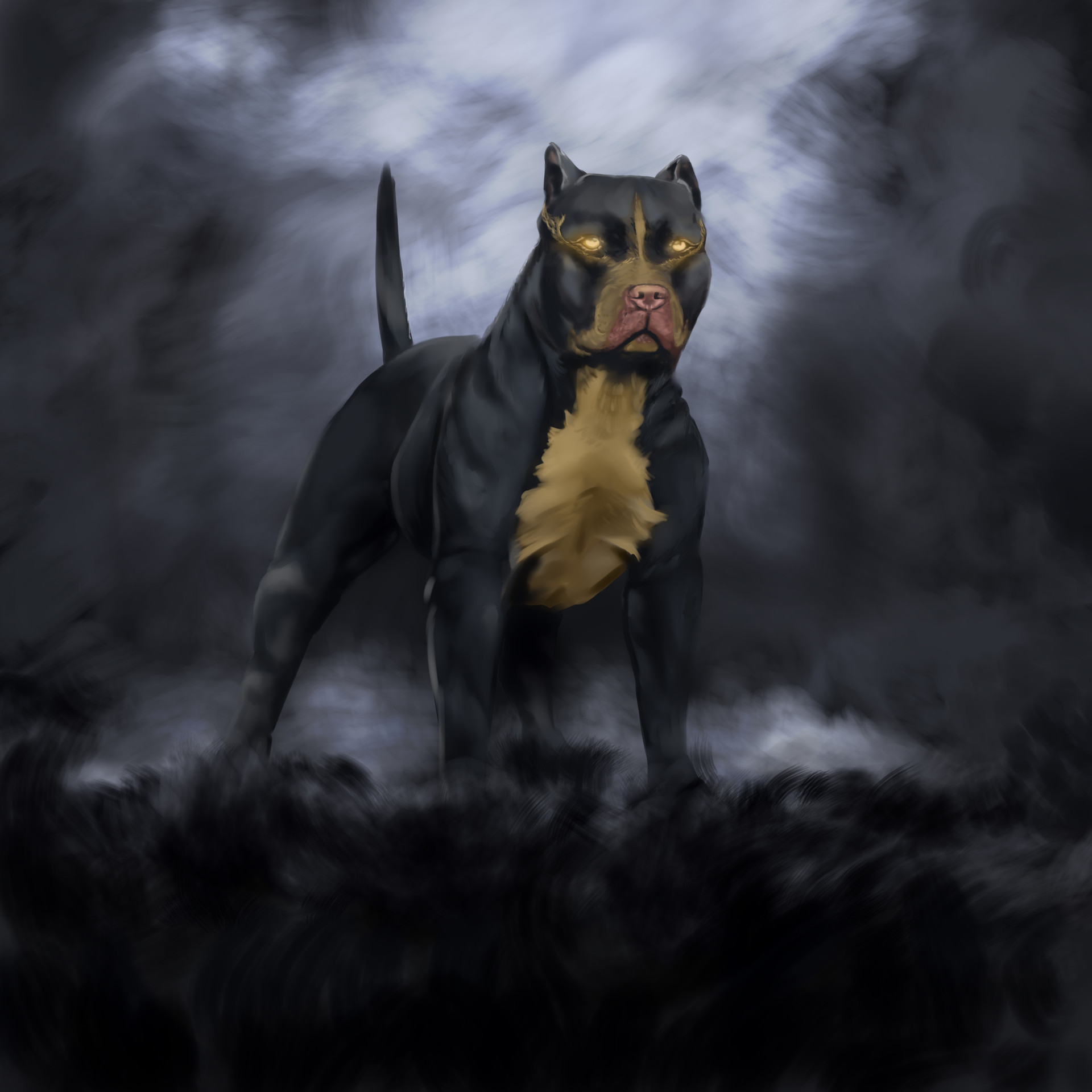 ArtStation - mystical dog