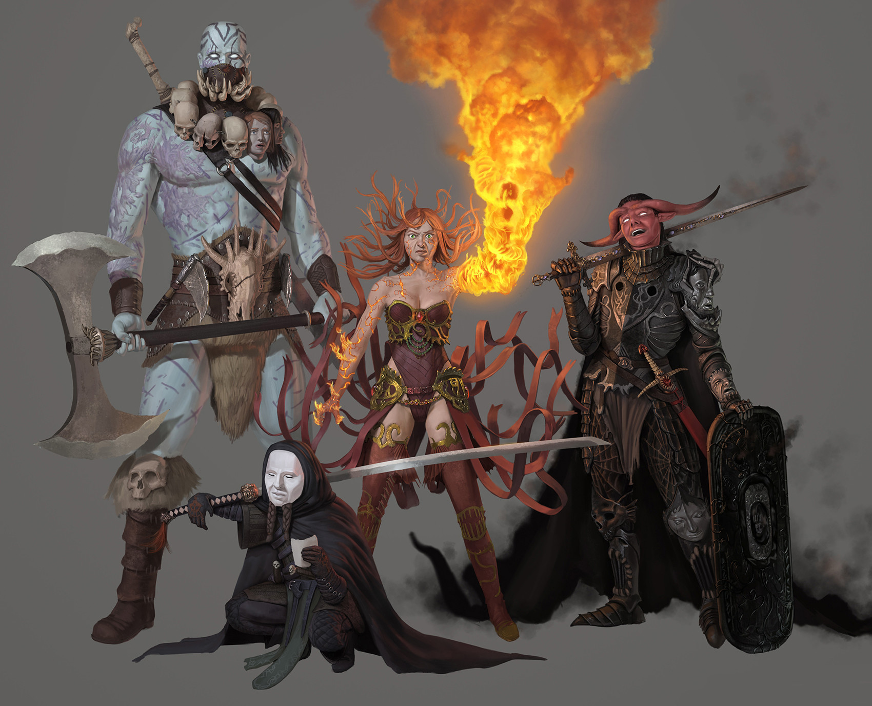 ArtStation - Vilains group piece