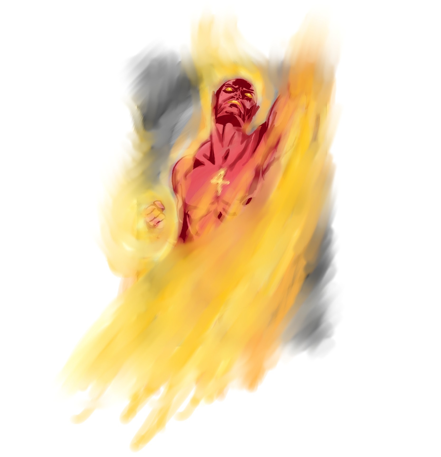 ArtStation - human torch-marvel