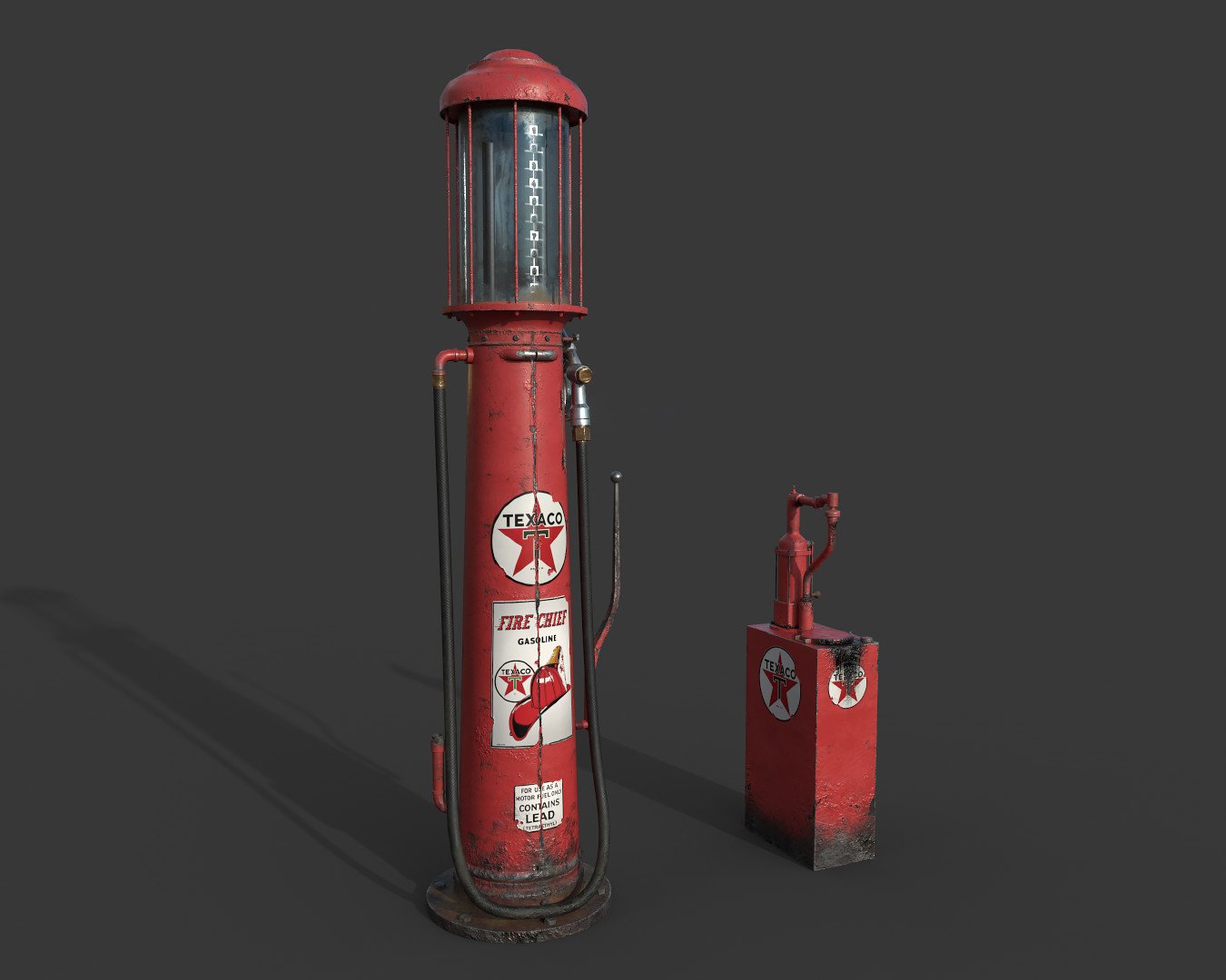 ArtStation - Old vintage gas and oil pump Prop
