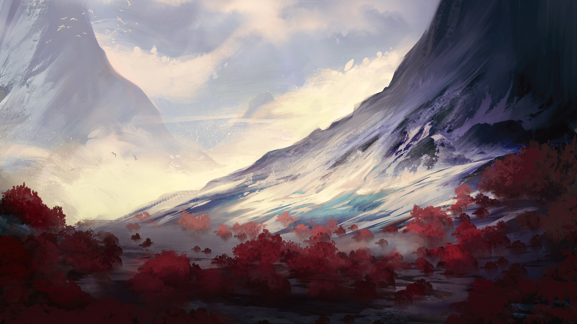 ArtStation - Valley of the Red Trees