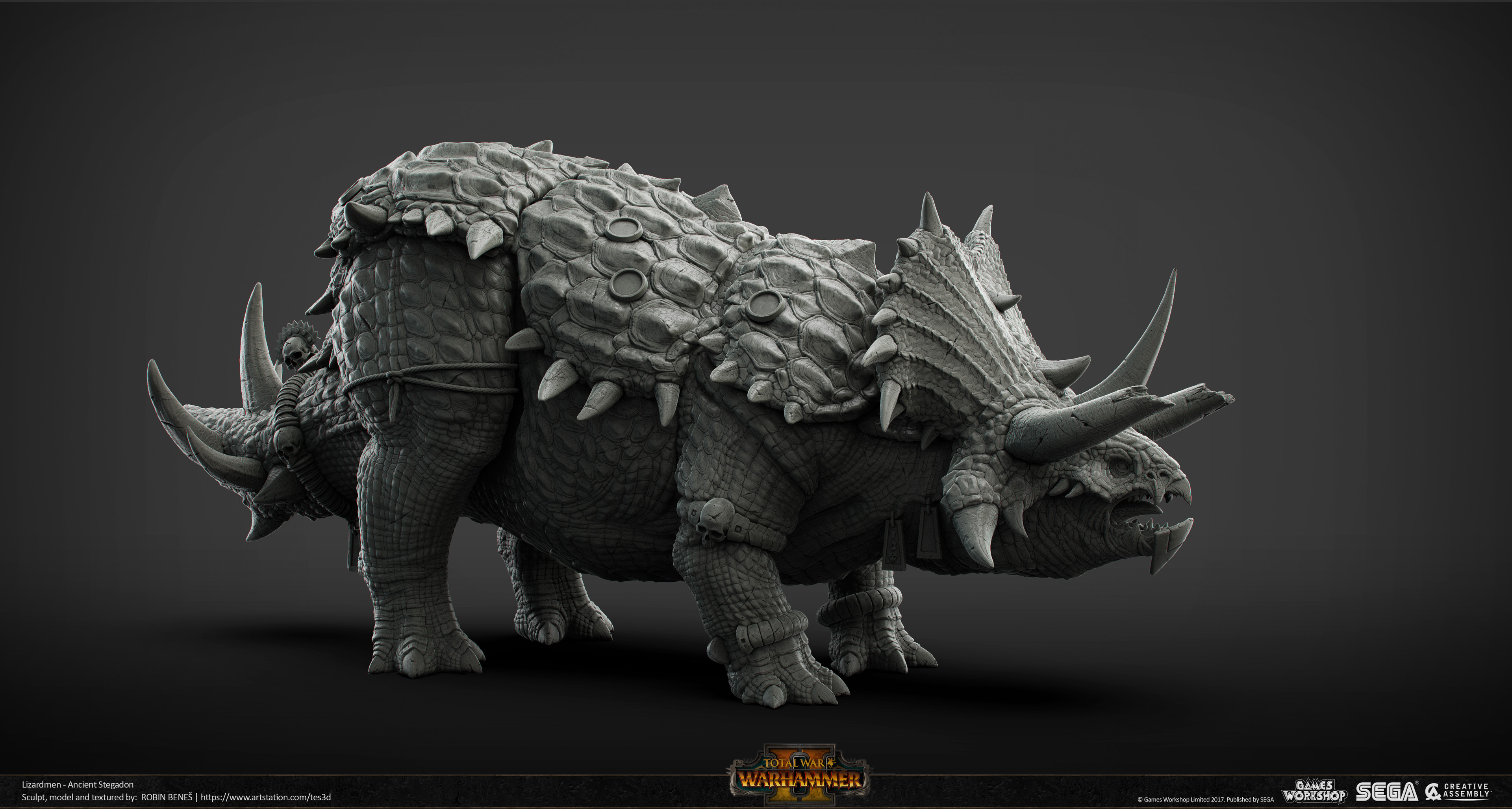 robin benes - Ancient stegadon - TOtal War : Warhammer 2