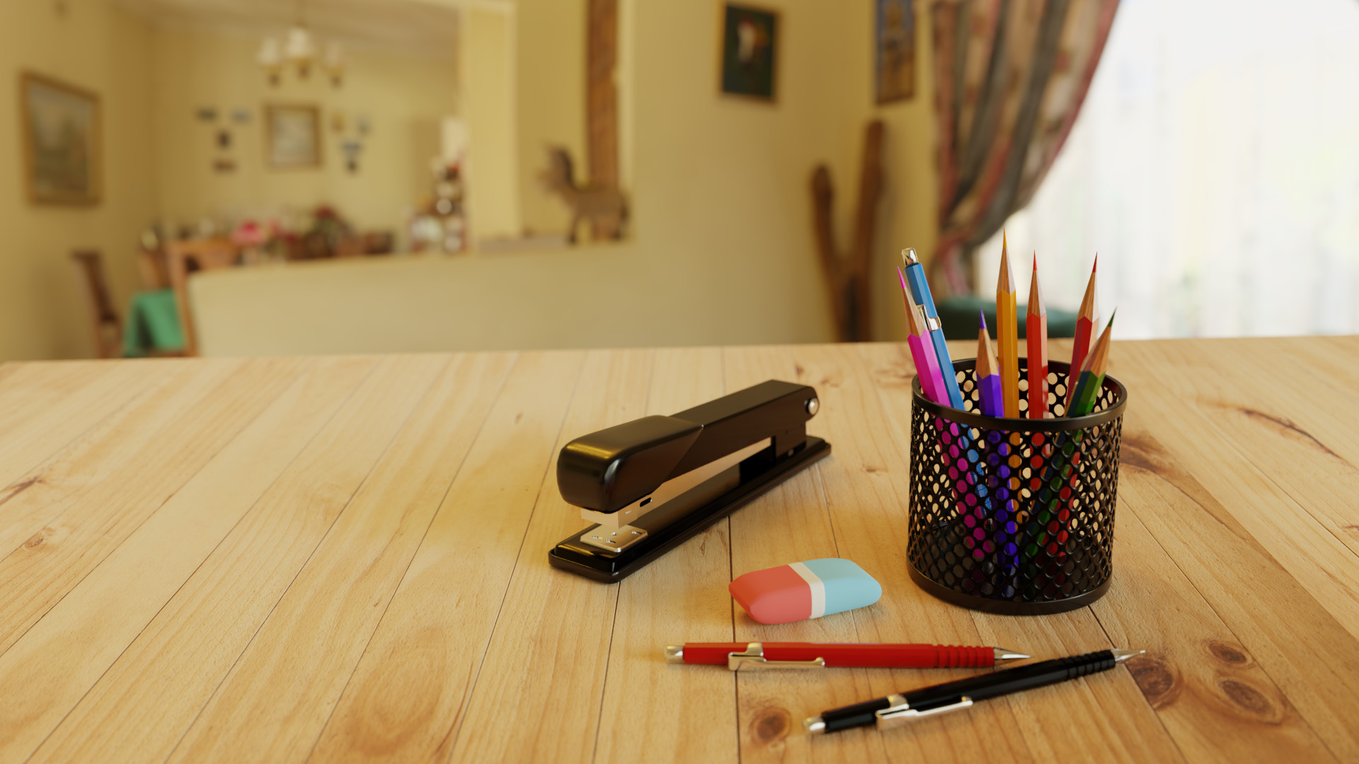 ArtStation - Colorful Desk