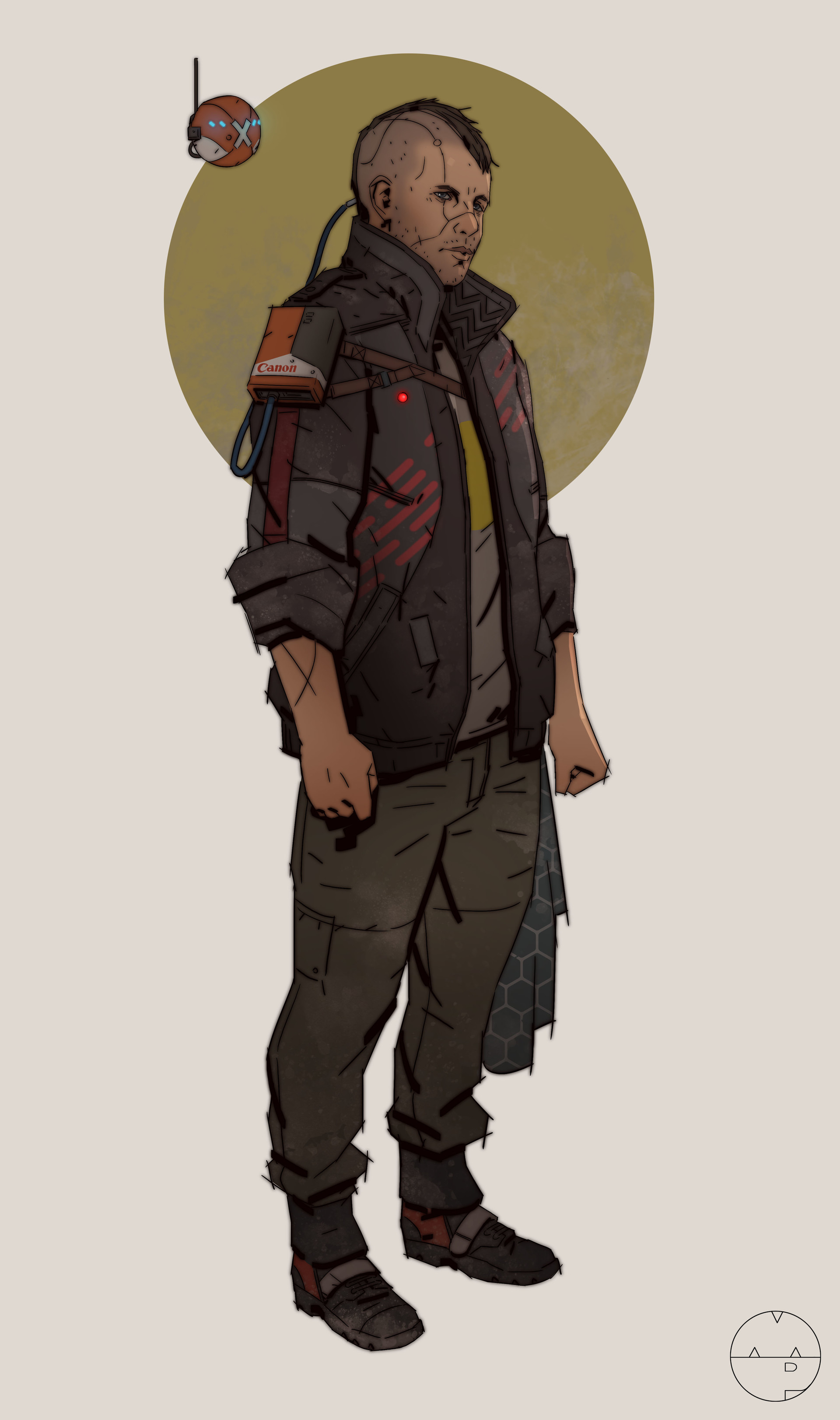 how to draw cyberpunk characters