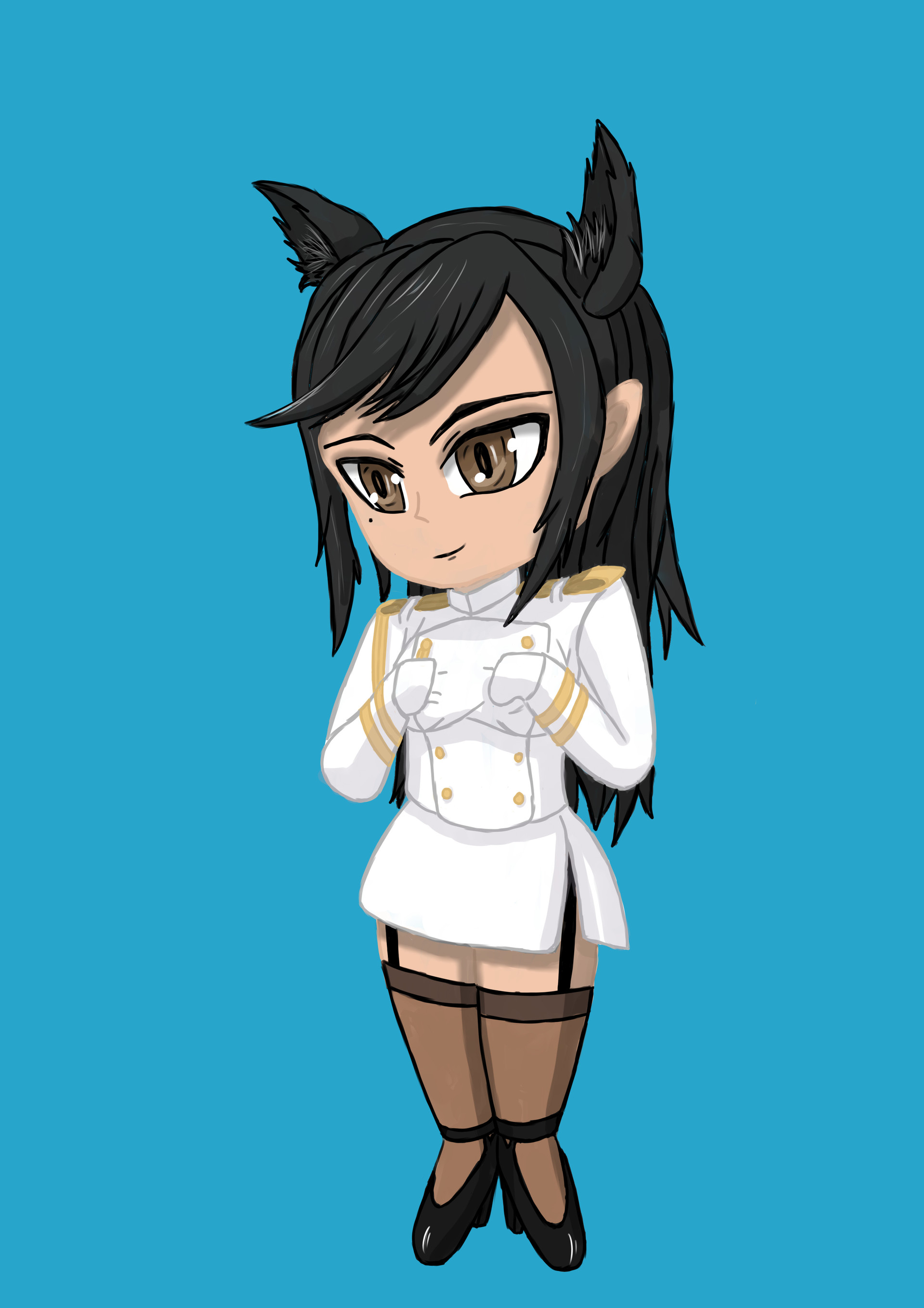 ArtStation - Atago of Azur Lane. Chibi