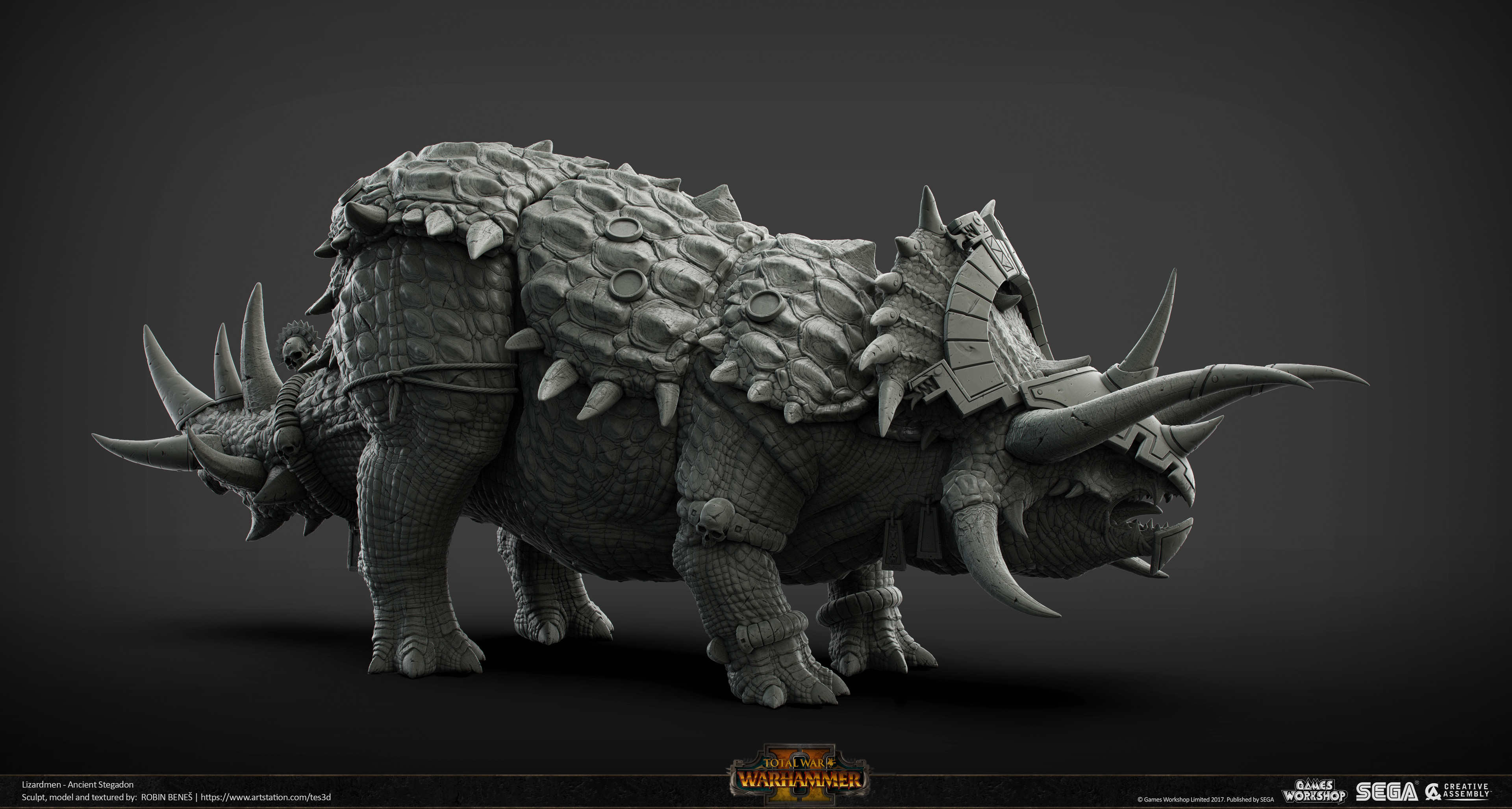 robin benes - Ancient stegadon - TOtal War : Warhammer 2