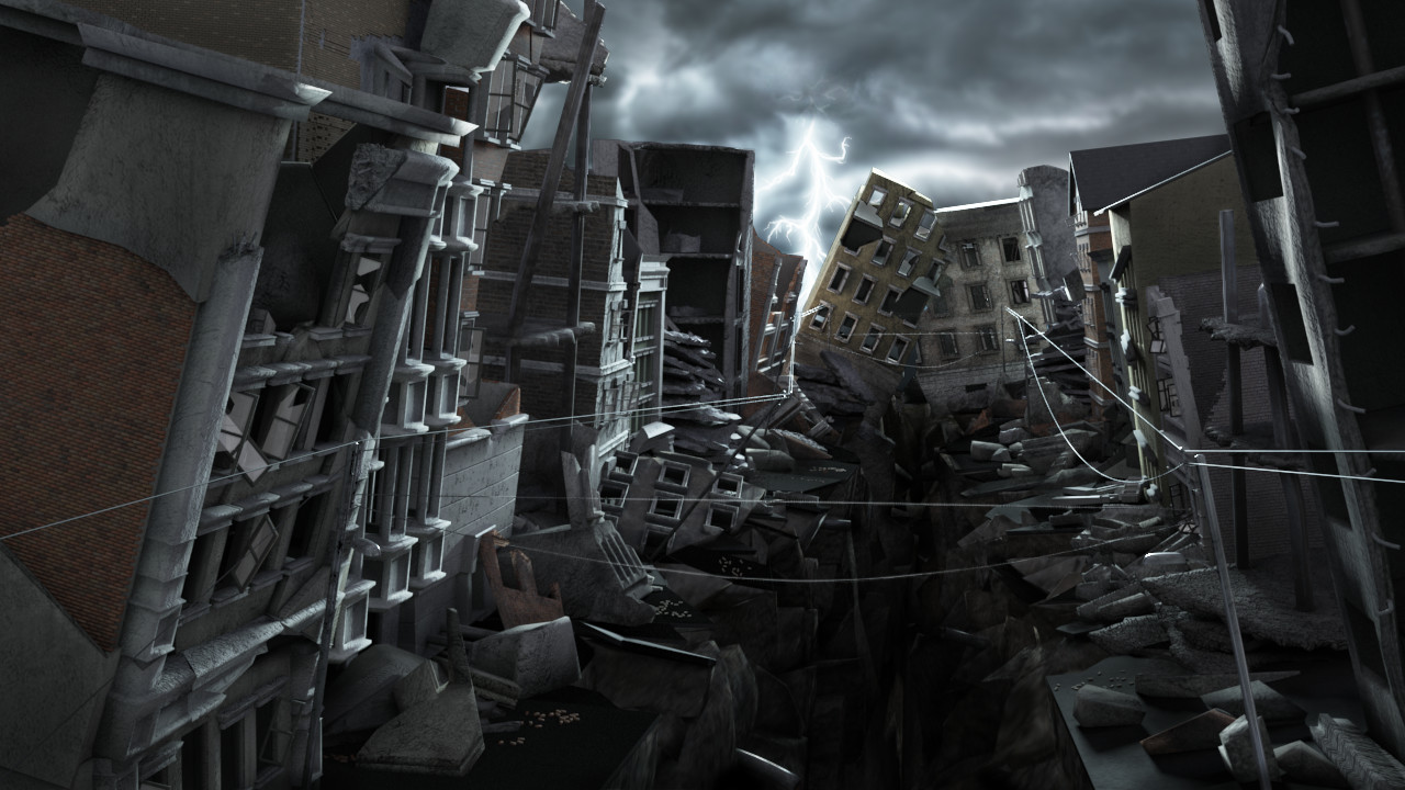 ArtStation - Post Apocalypse Scene,