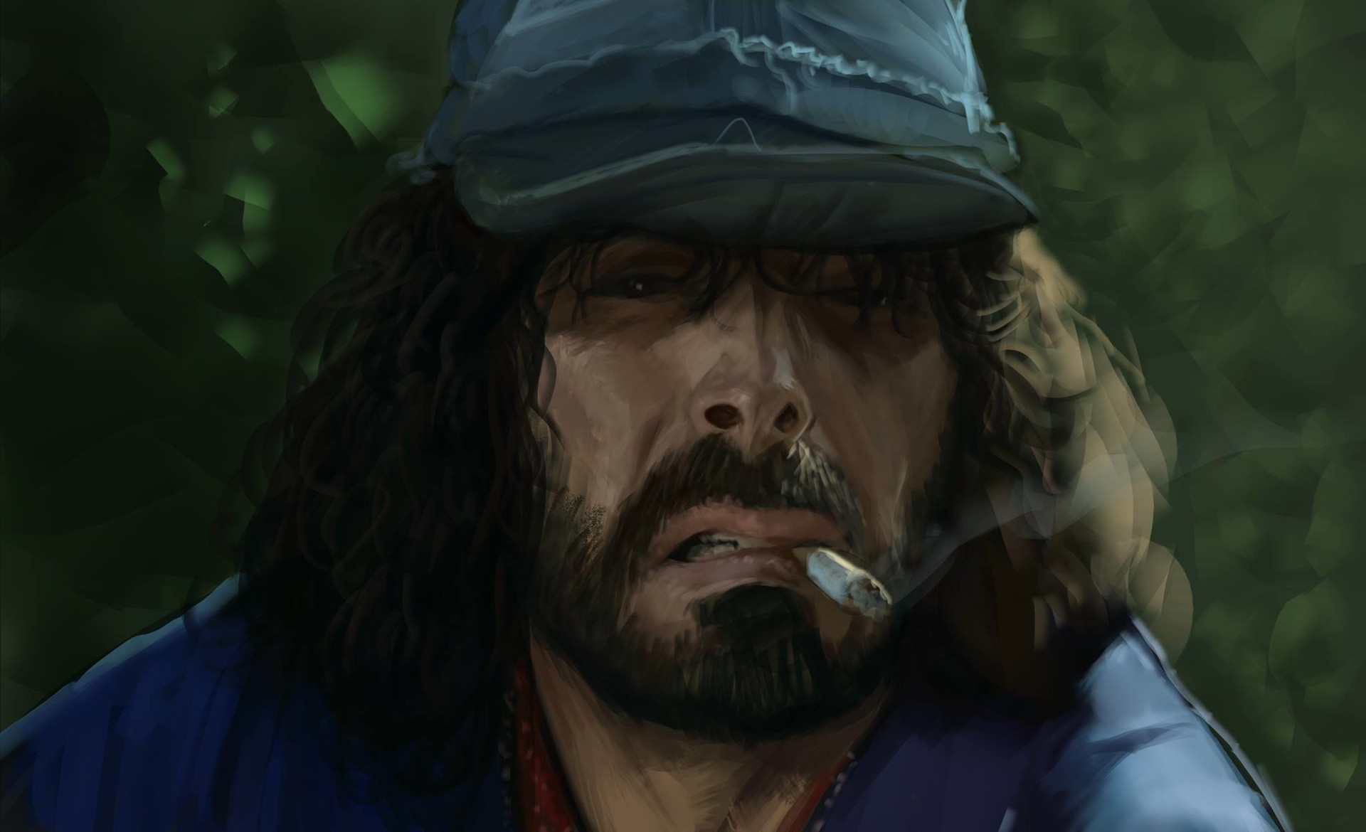 Mirko Failoni - Quick study of Tomas Milian as "Er Monnezza"