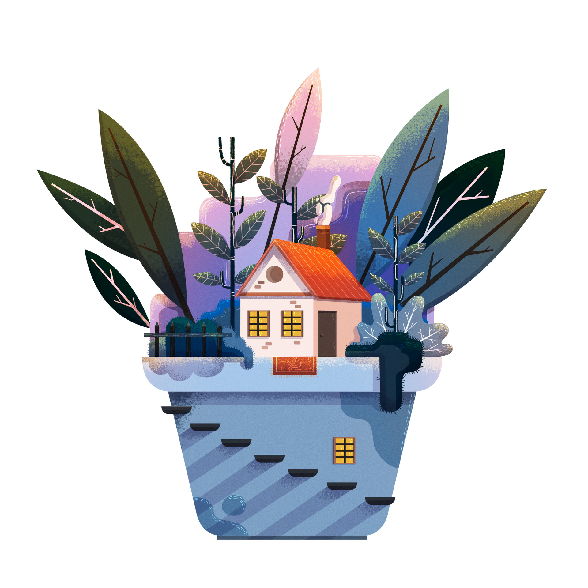 ArtStation - House on a Pot