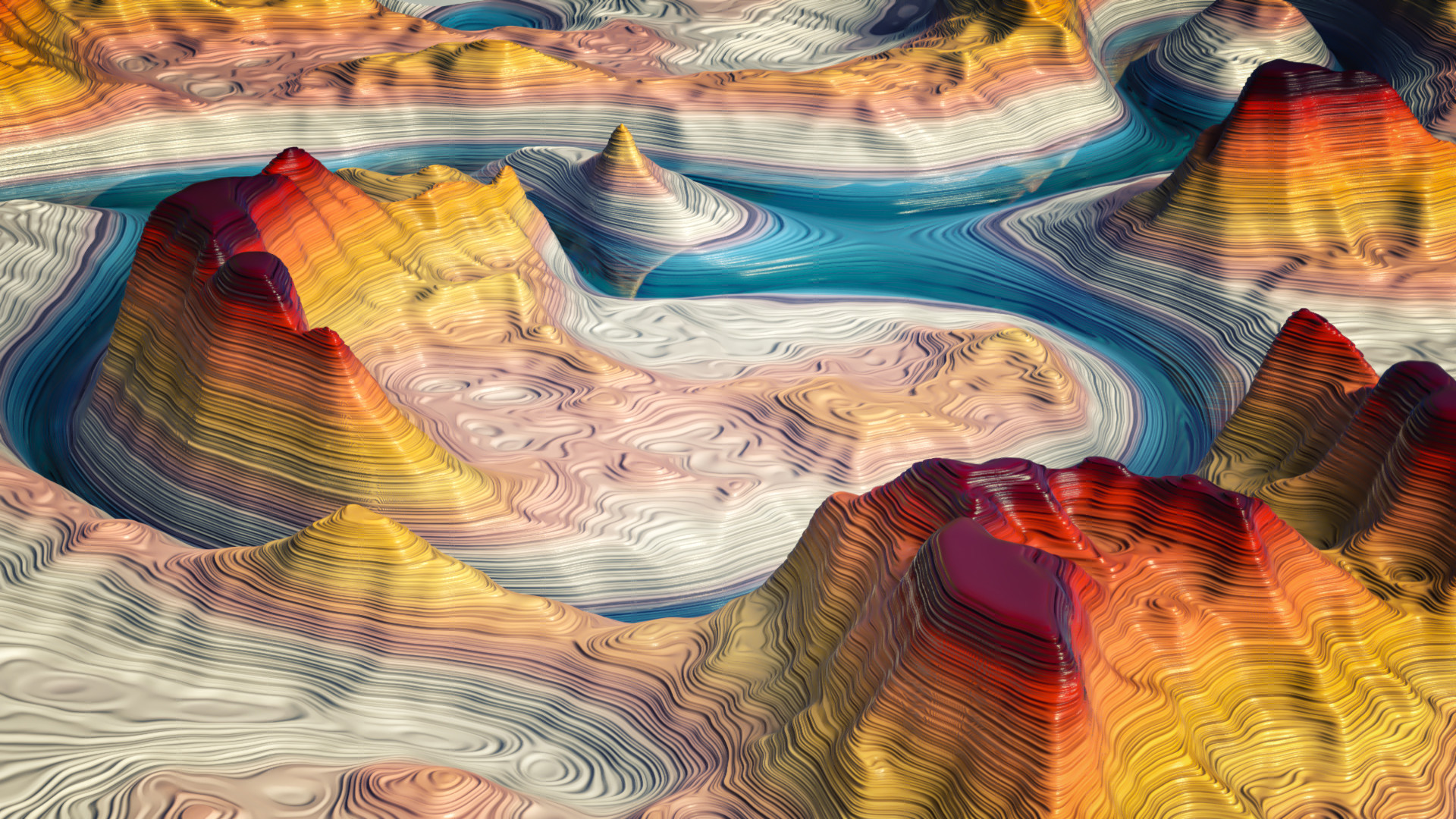 ArtStation - Colorful Canyon (C4D Tutorial included)