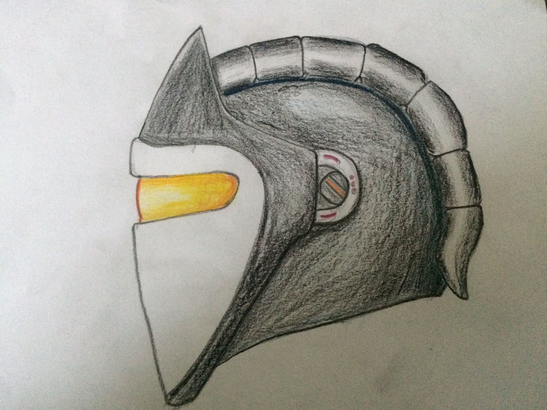 Futuristic Knight Helmet