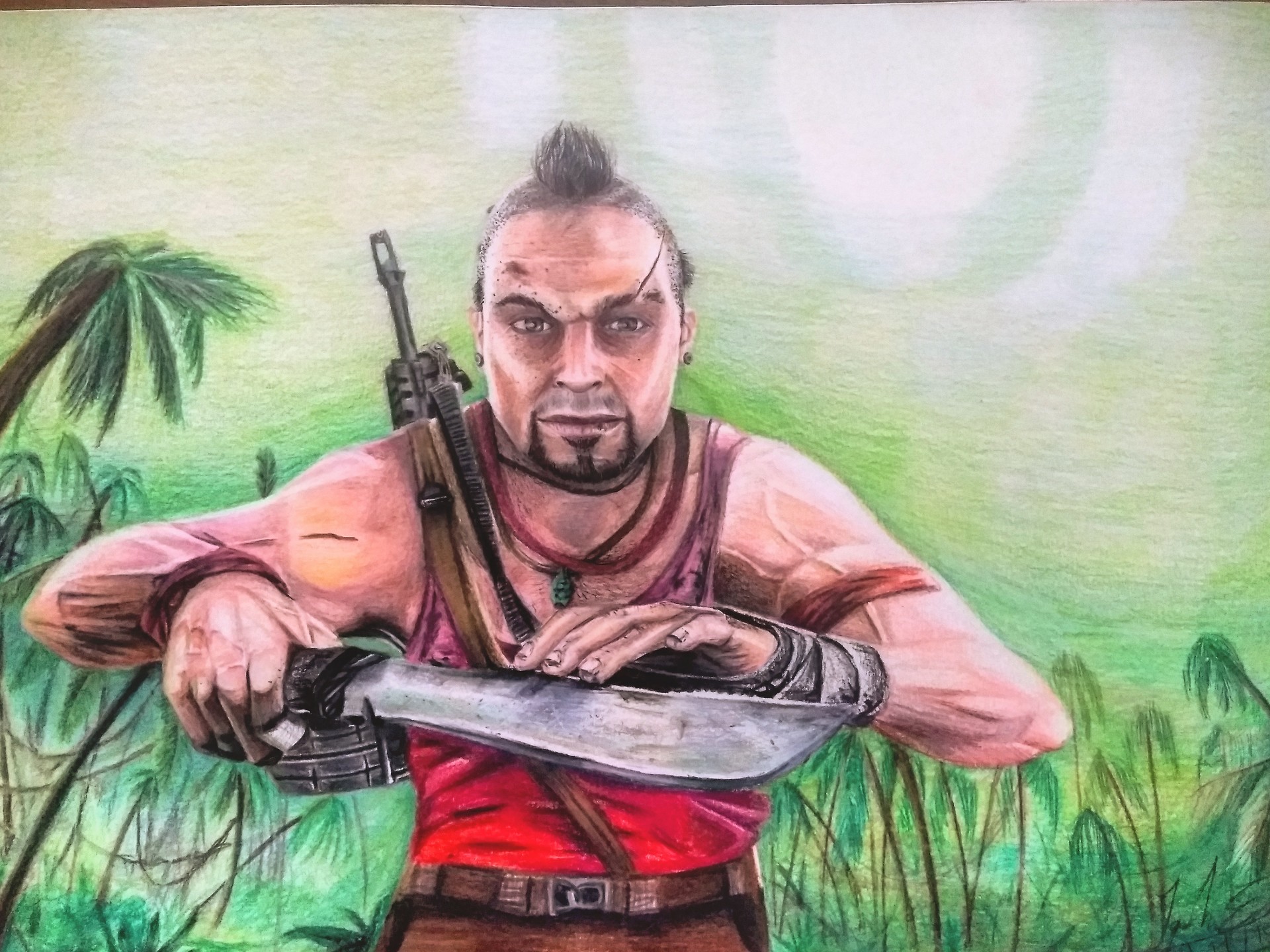 Far Cry 3 Vaas Drawing