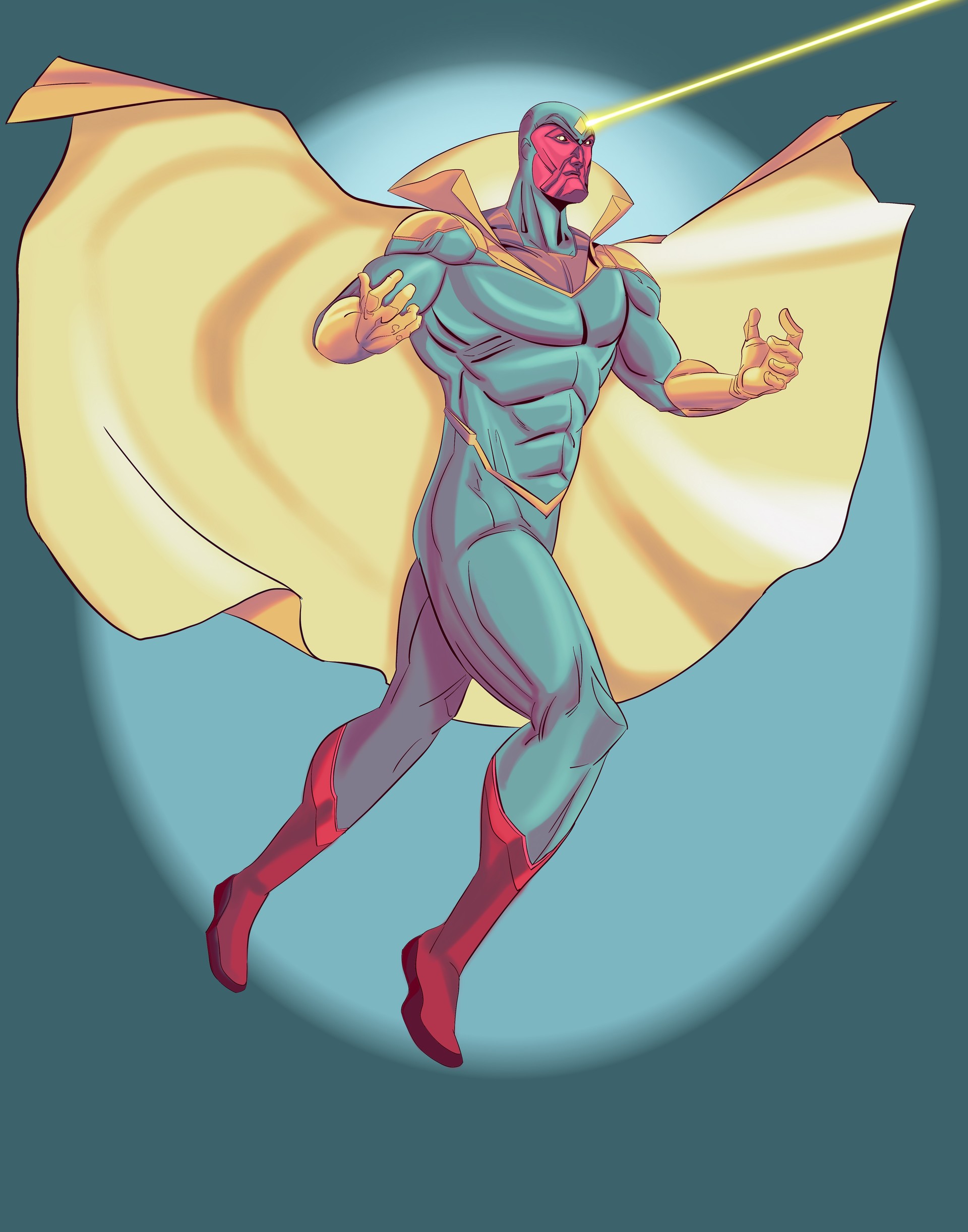 ArtStation - Vision From Marvels Avengers