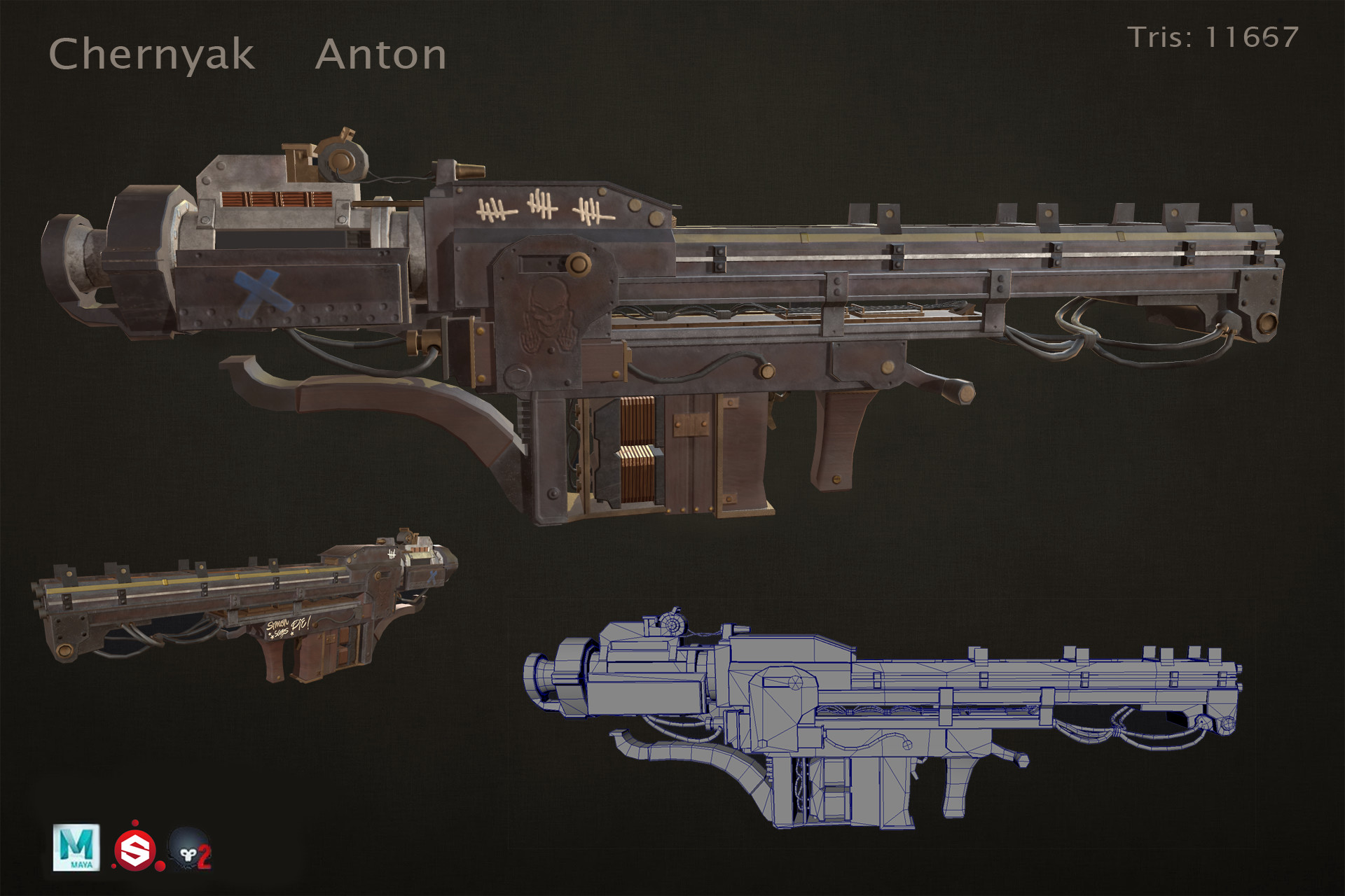 ArtStation - Gauss Gun "Simon"