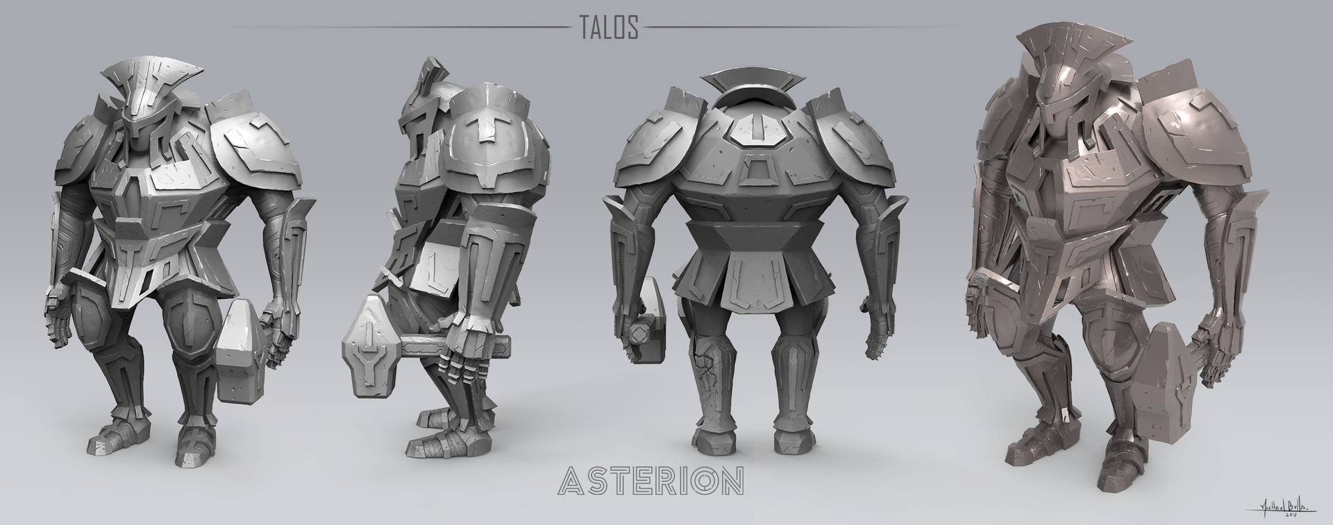 ArtStation - 3D-Talos, the forge guardian