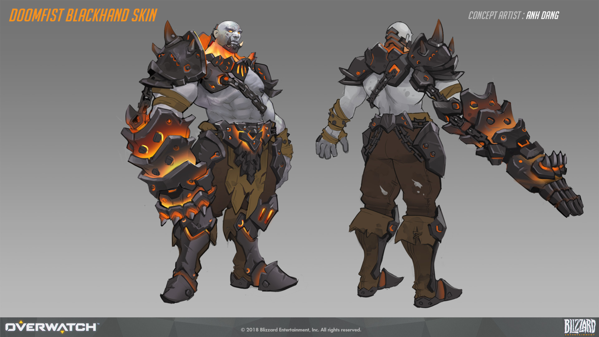 ArtStation - Blackhand Doomfist Skin Concept, Anh Dang