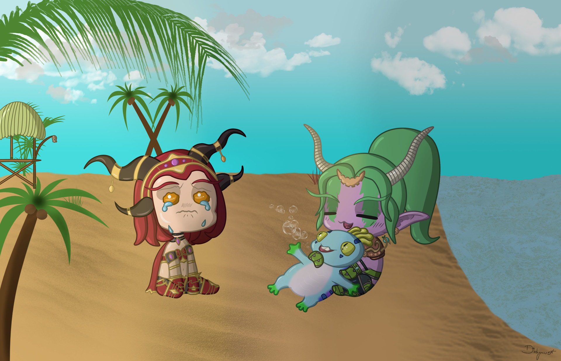 ArtStation - Ysera and Alexstrasza