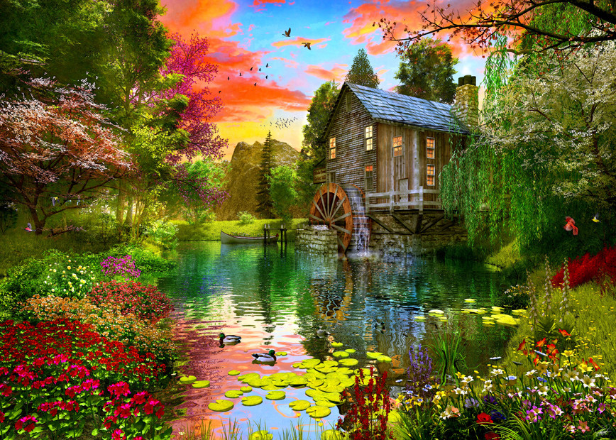 Dominic Davison - Sunset at The Mill