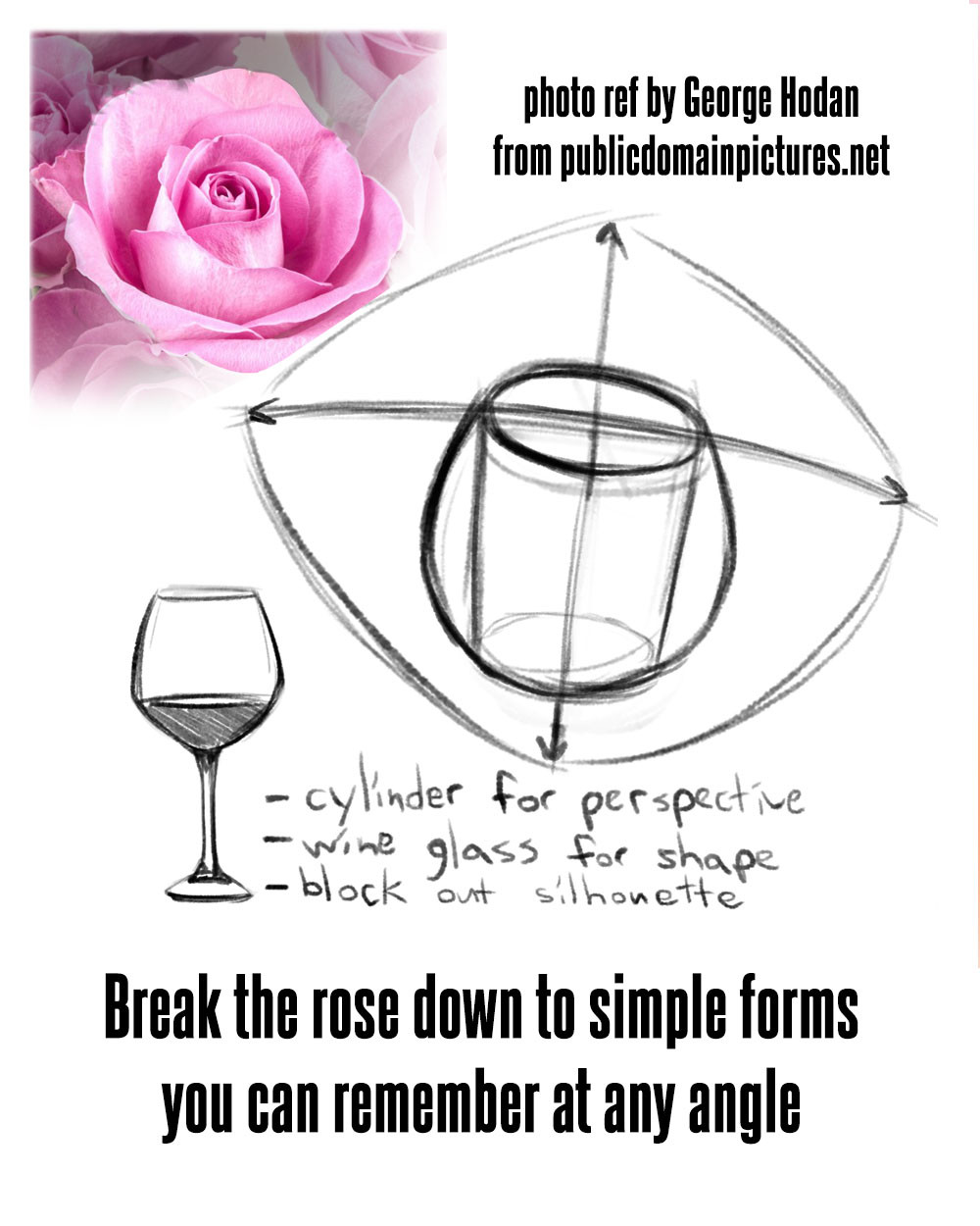 how to draw mini rose