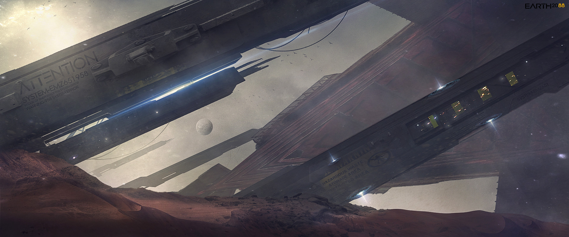 ArtStation - MARS - EARTH 2088 colony