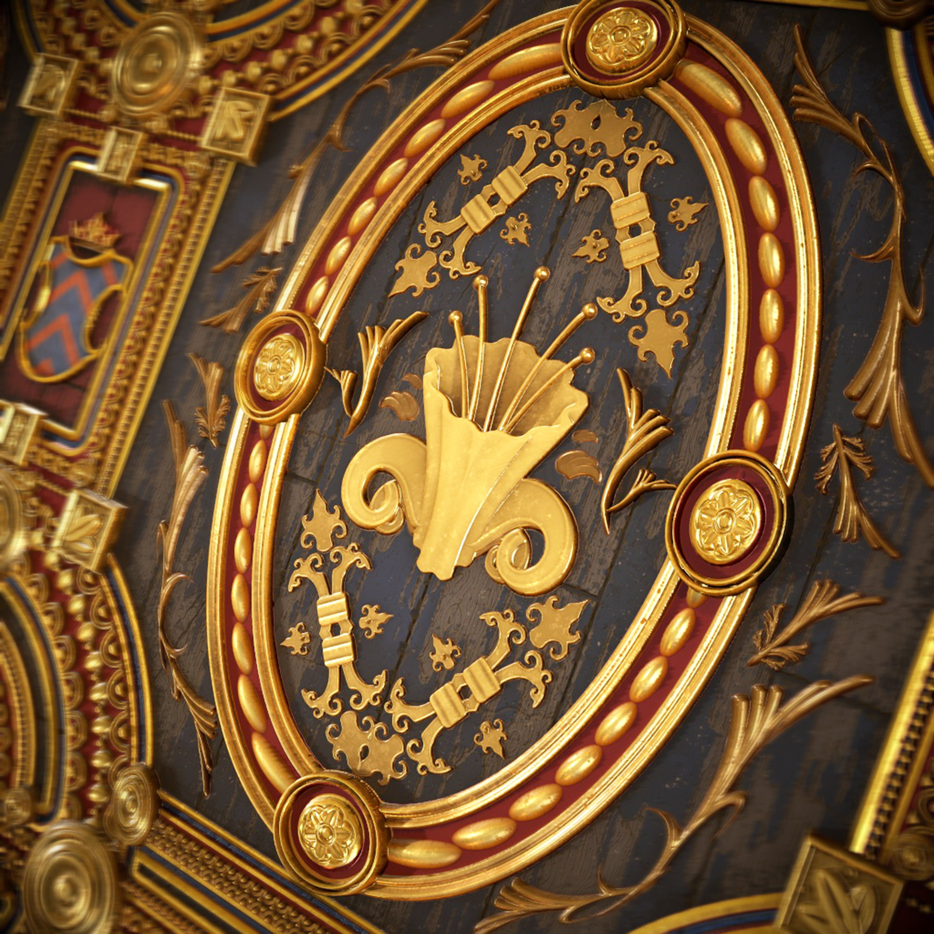 Simon Mermet-Mear - baroque ceiling