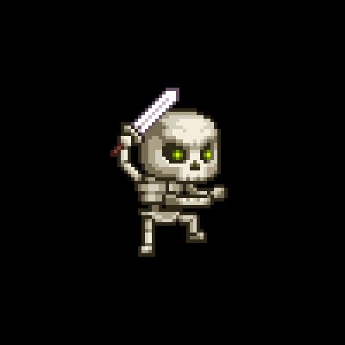 ArtStation - Pixel monster:Skeleton Warrior