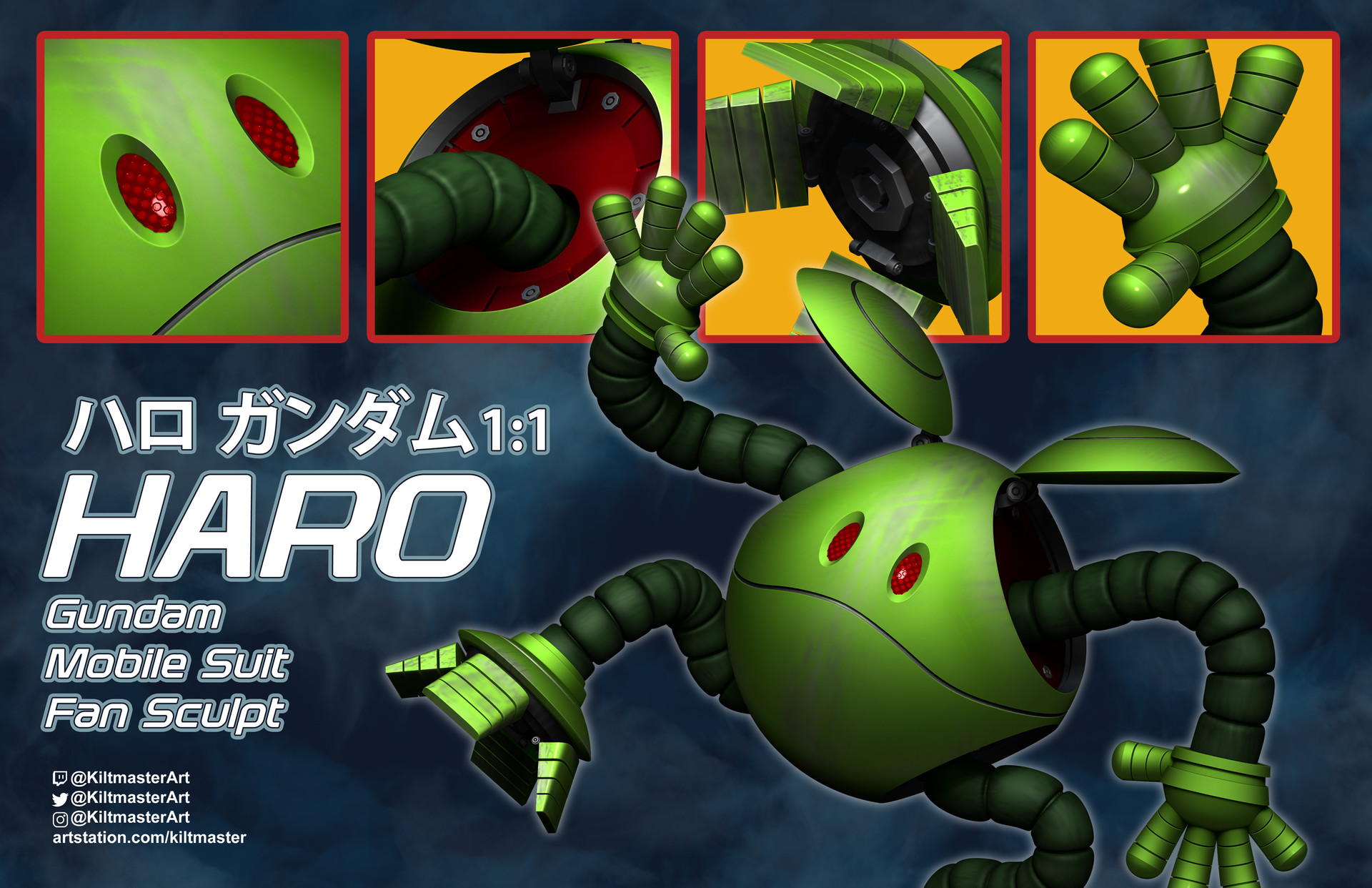 Jordan Cooper - Haro, Gundam Fan Sculpt