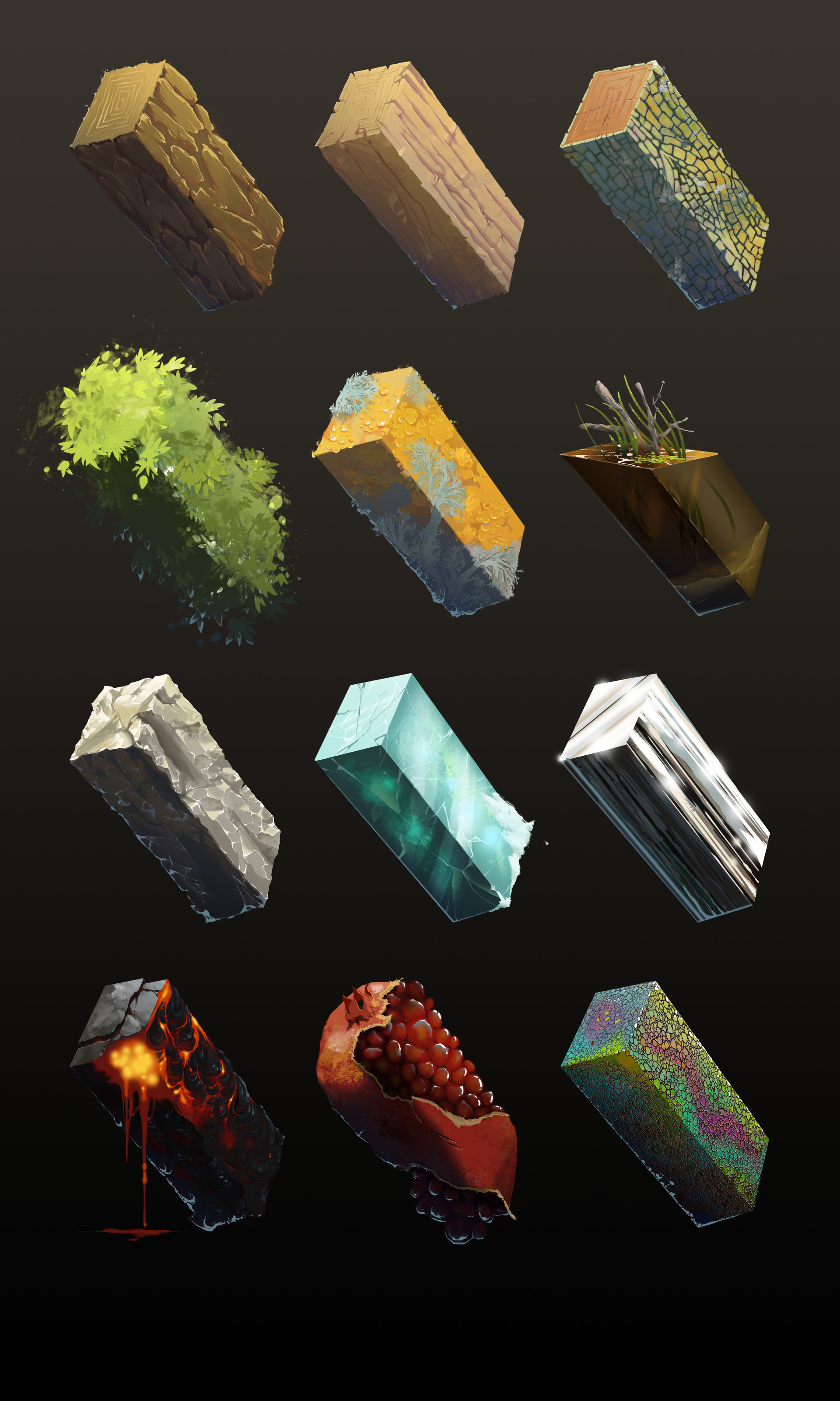 ArtStation - 2D texture cubes