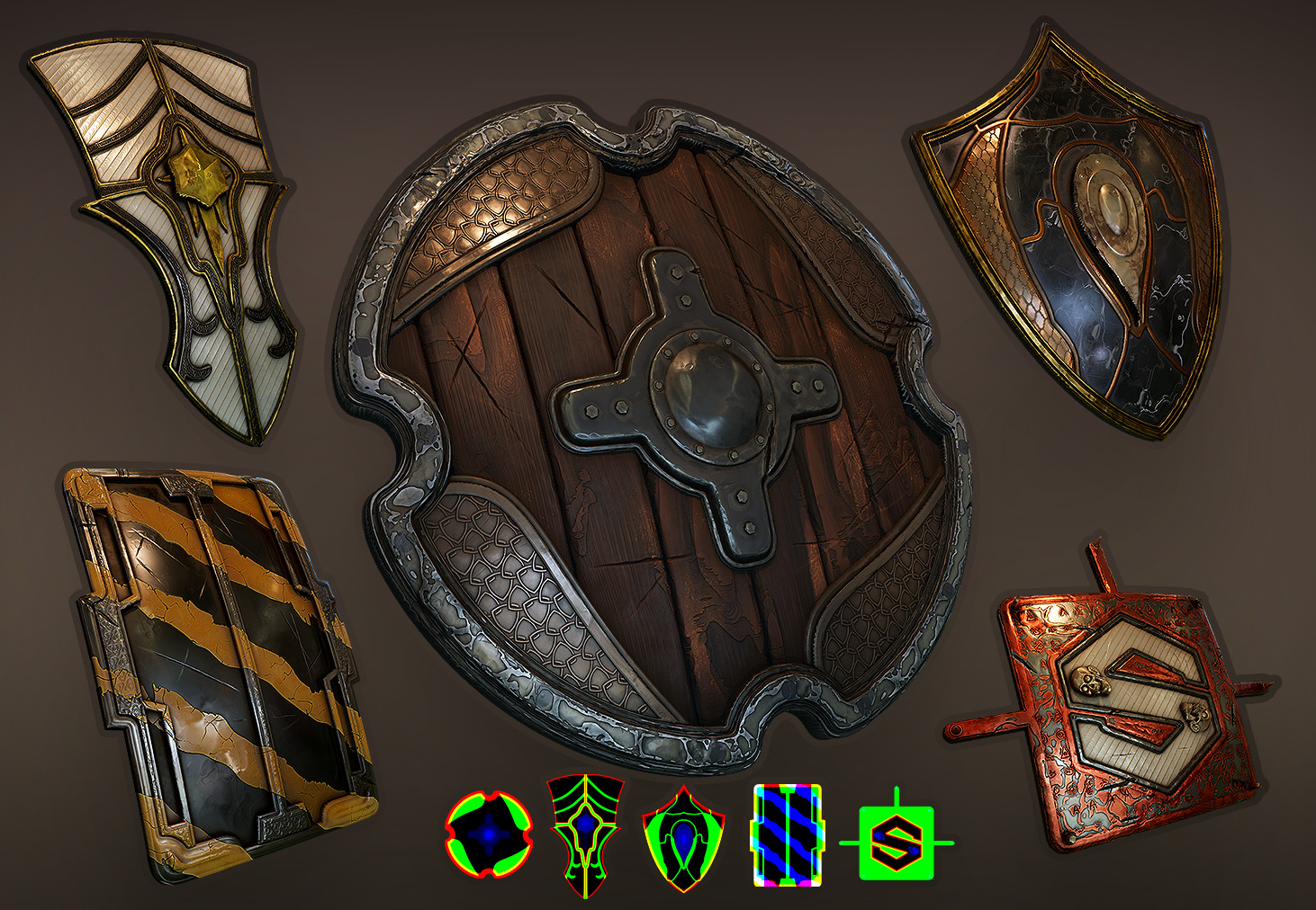 ArtStation - Procedural Shield Generator - Substance Designer