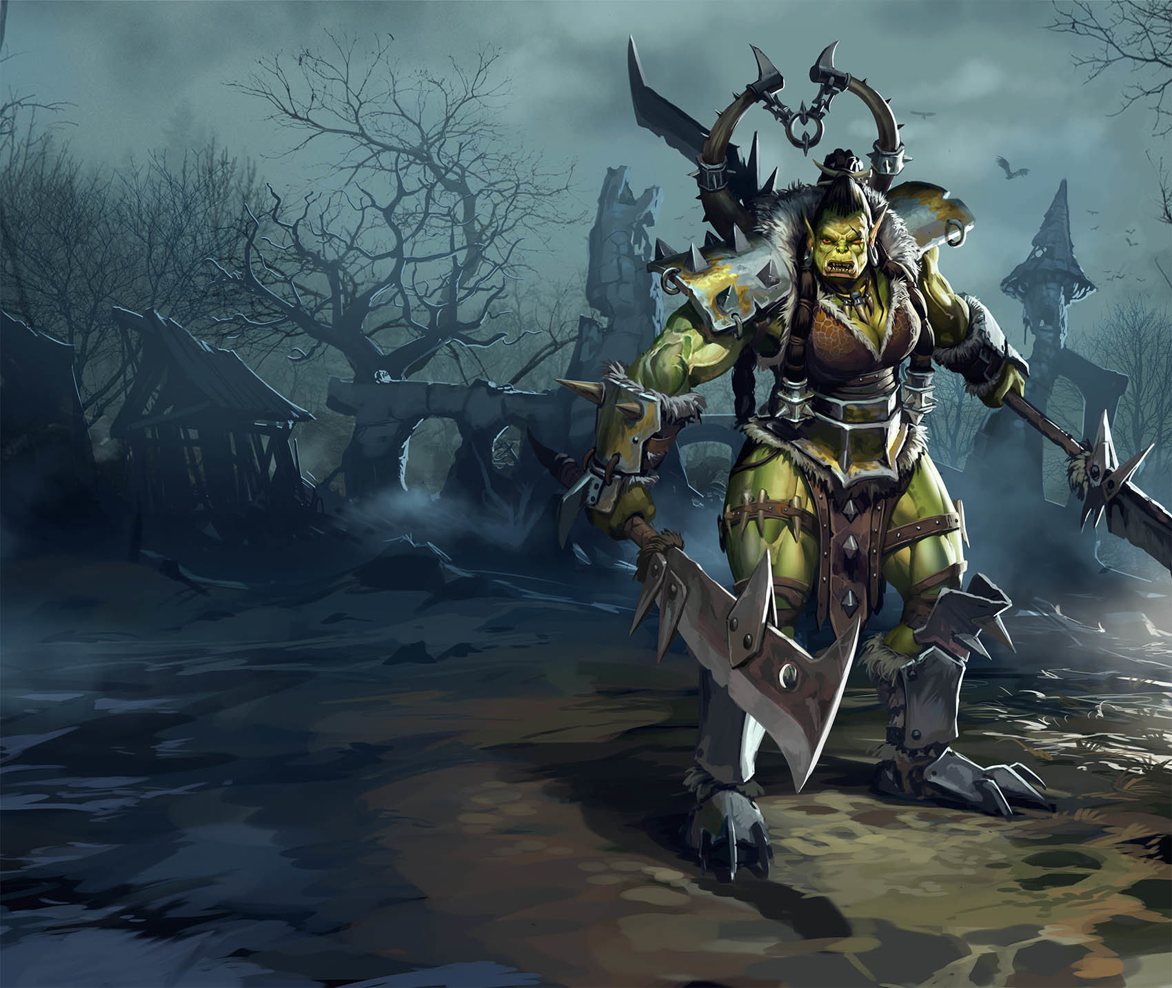 ArtStation - Orcs Warriors of the Tempest